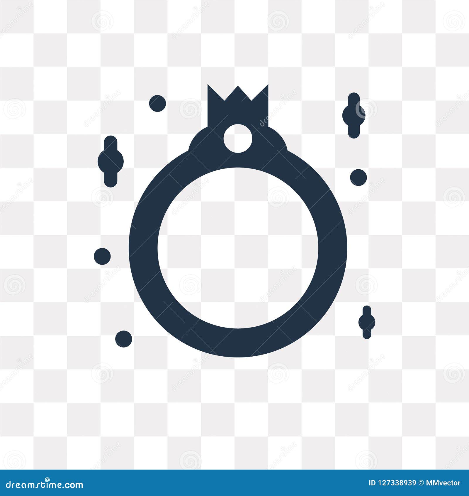 Ring Vector Icon Isolated on Transparent Background, Ring Trans Stock ...