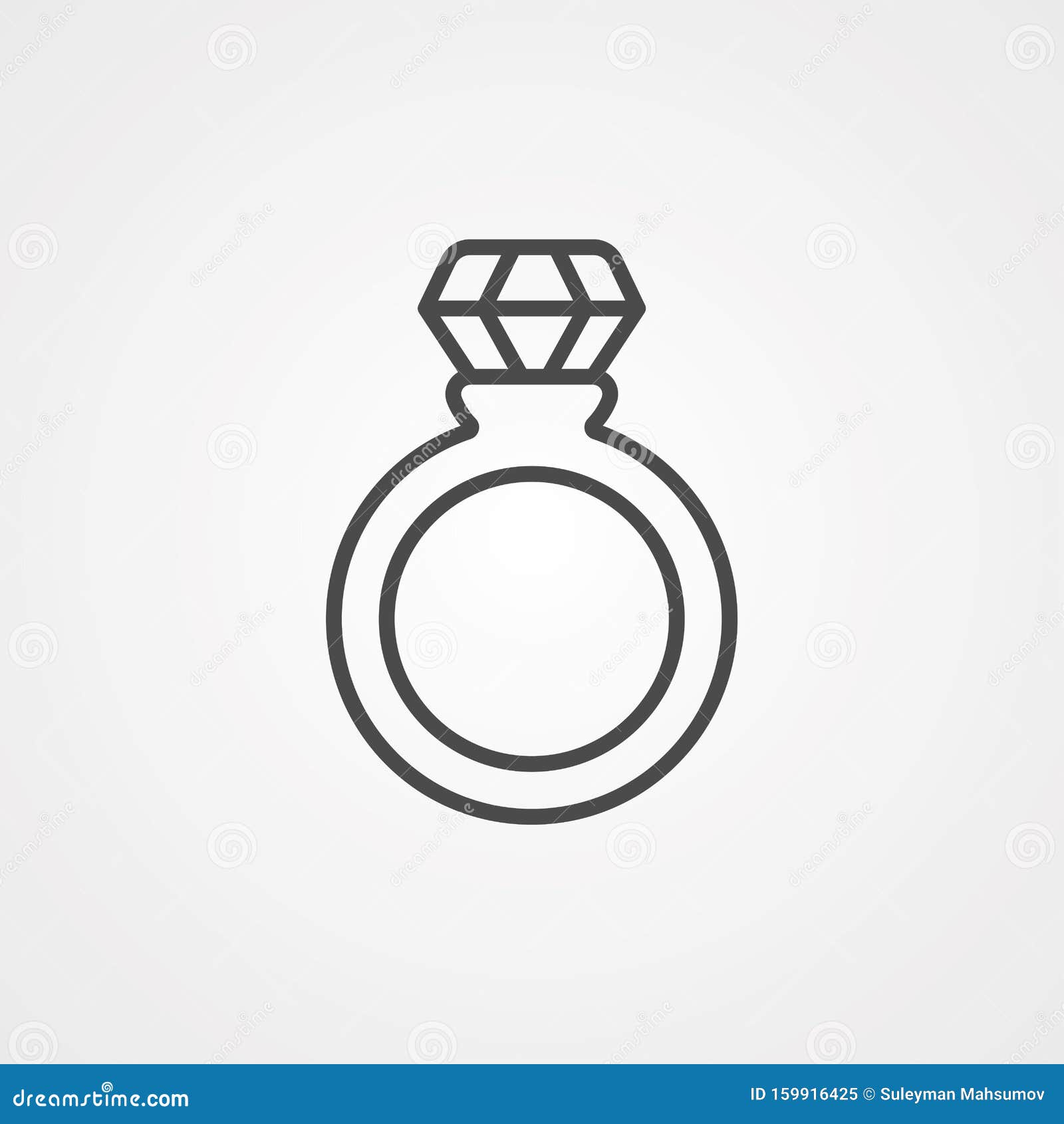 Ring Vector Icon Sign Symbol Stock Illustration - Illustration of ...
