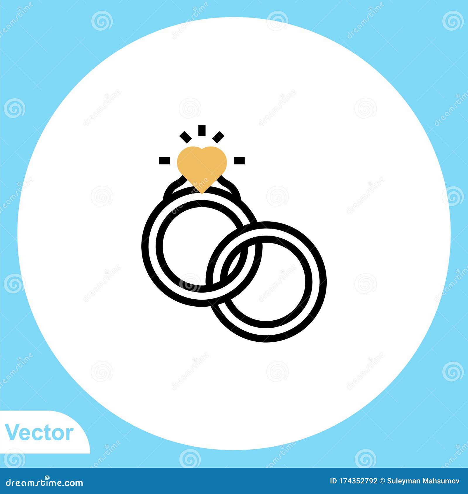 Ring Vector Icon Sign Symbol Stock Illustration - Illustration of icon ...