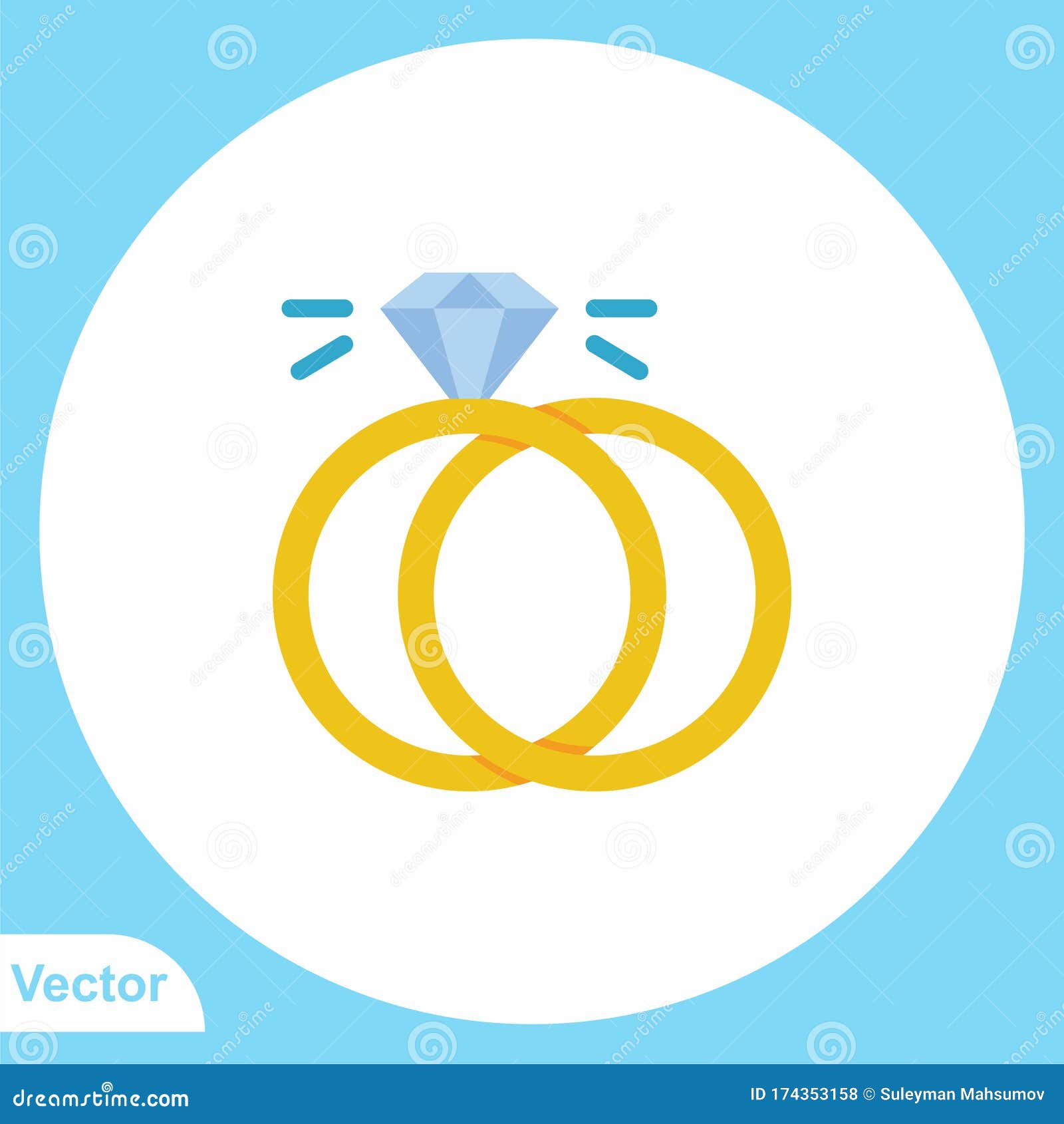 Ring Vector Icon Sign Symbol Stock Illustration - Illustration of ...