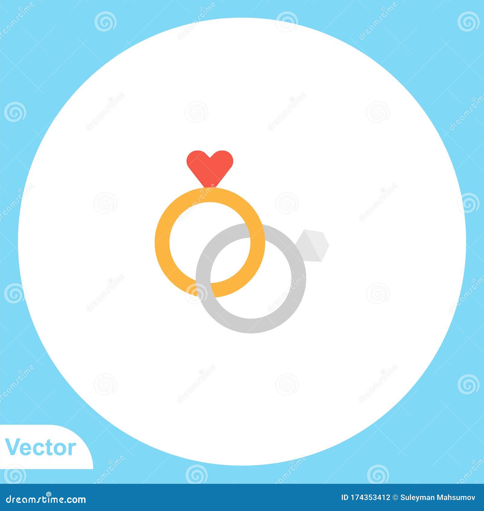 Ring Vector Icon Sign Symbol Stock Illustration - Illustration of ...