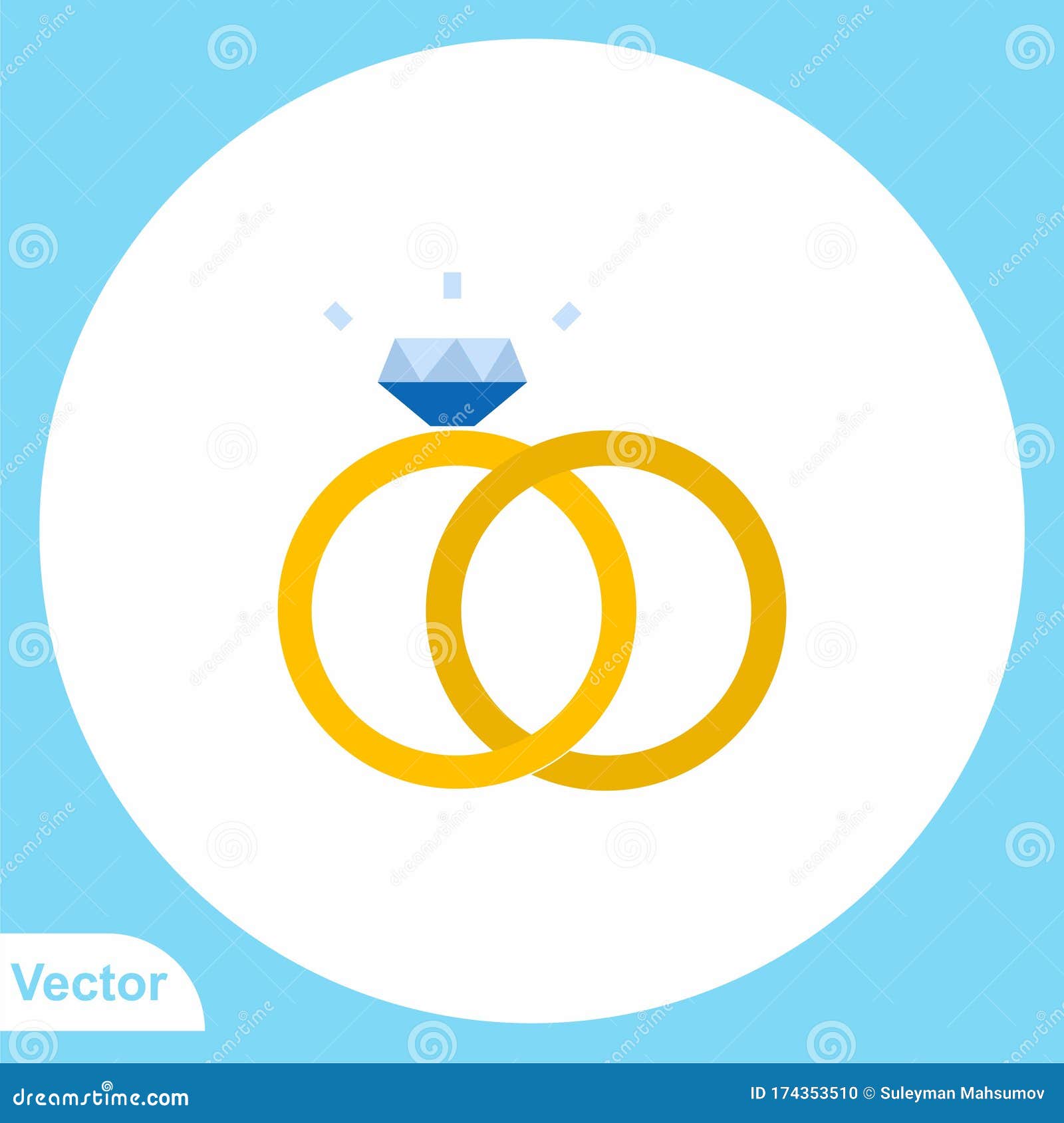Ring Vector Icon Sign Symbol Stock Illustration - Illustration of ...