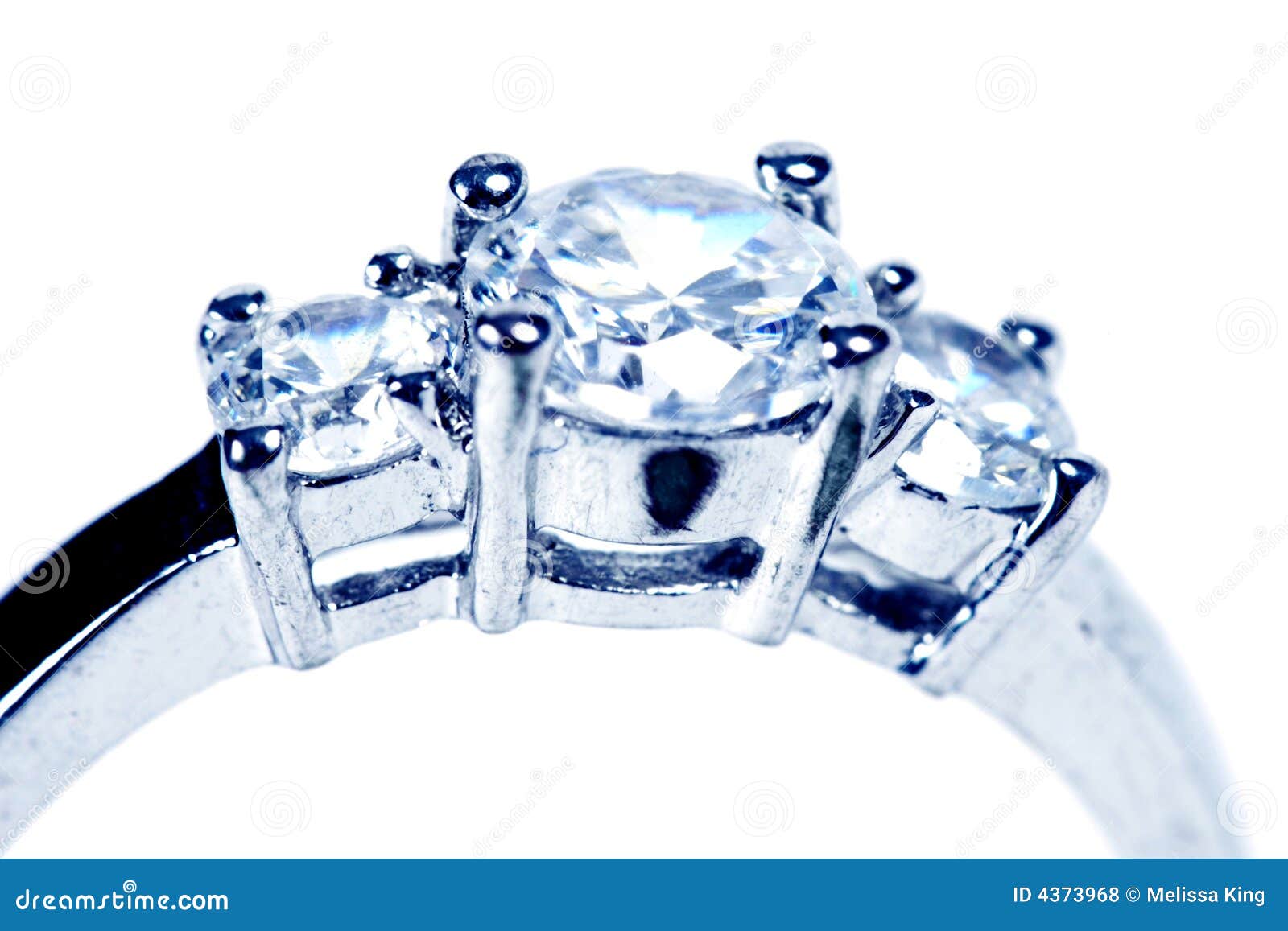 Ring on white stock photo. Image of diamond, platinum - 4373968