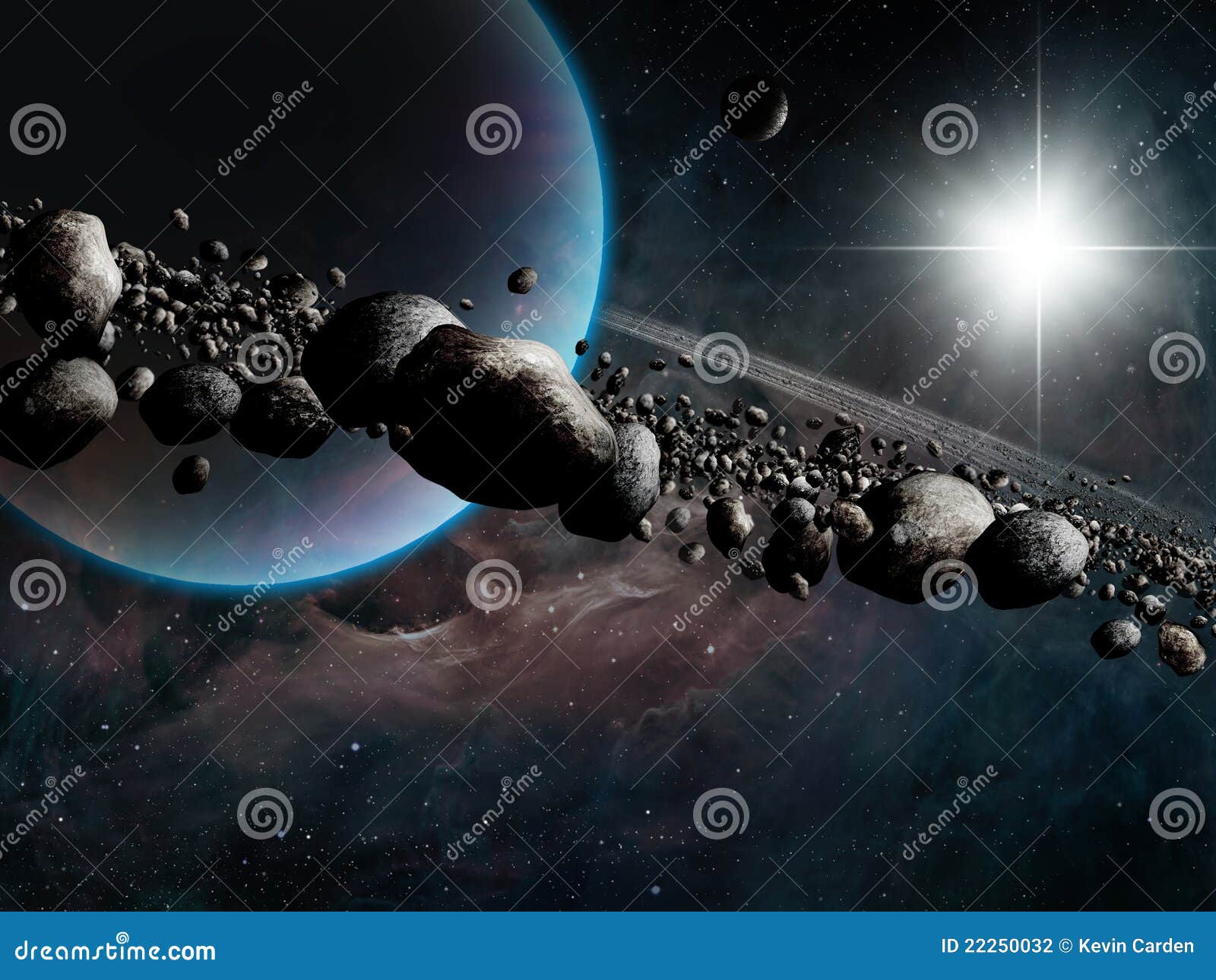 Ringed Planet stock illustration. Illustration of gravitational - 22250032