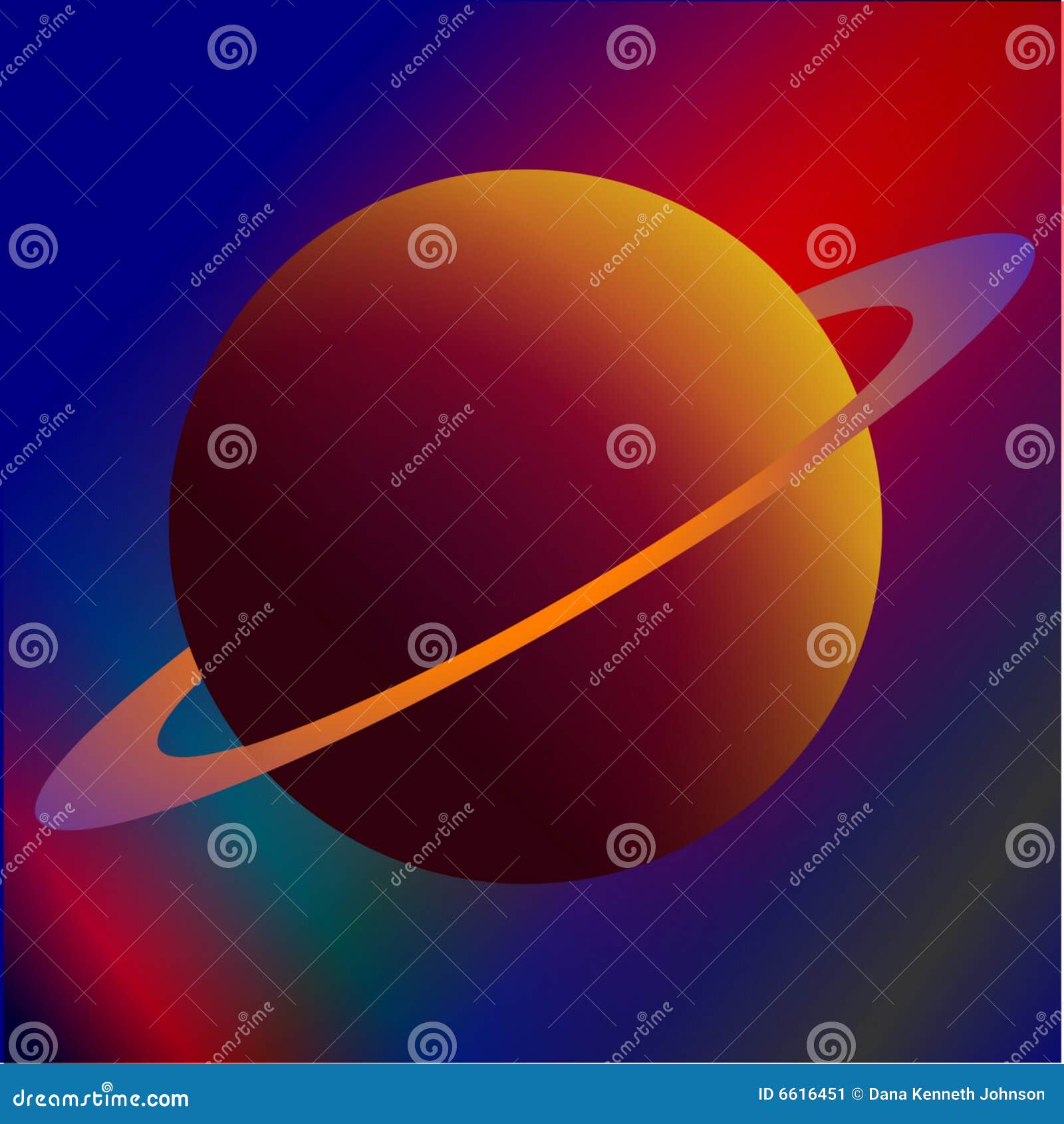 Ringed Planet stock illustration. Illustration of prism - 6616451