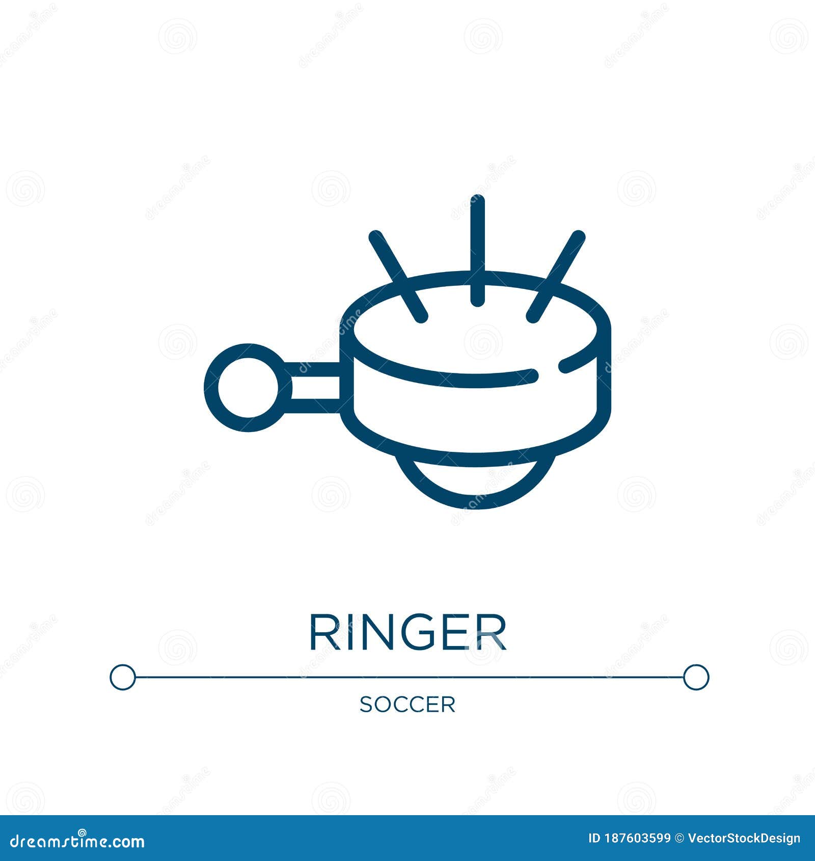 Ringer Icon. Linear Vector Illustration from Bicycle Collection ...