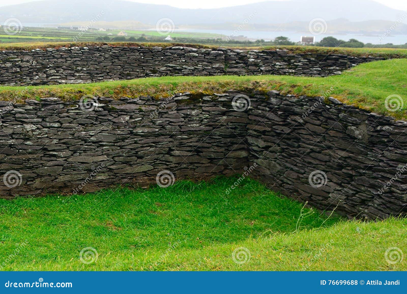 Ringfort, Leacanabuile, Ireland Stock Photo - Image of medieval ...