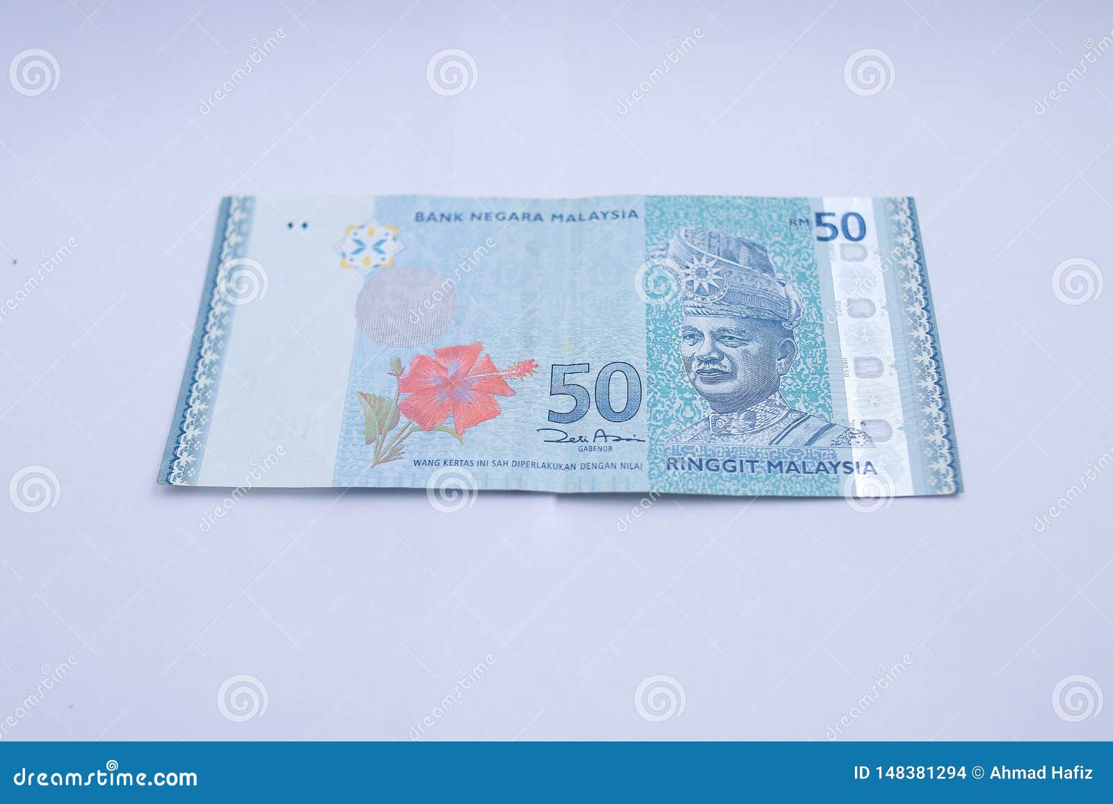 50 Ringgit Malaysia Bank Note Stock Photo - Image of finance, isolated ...