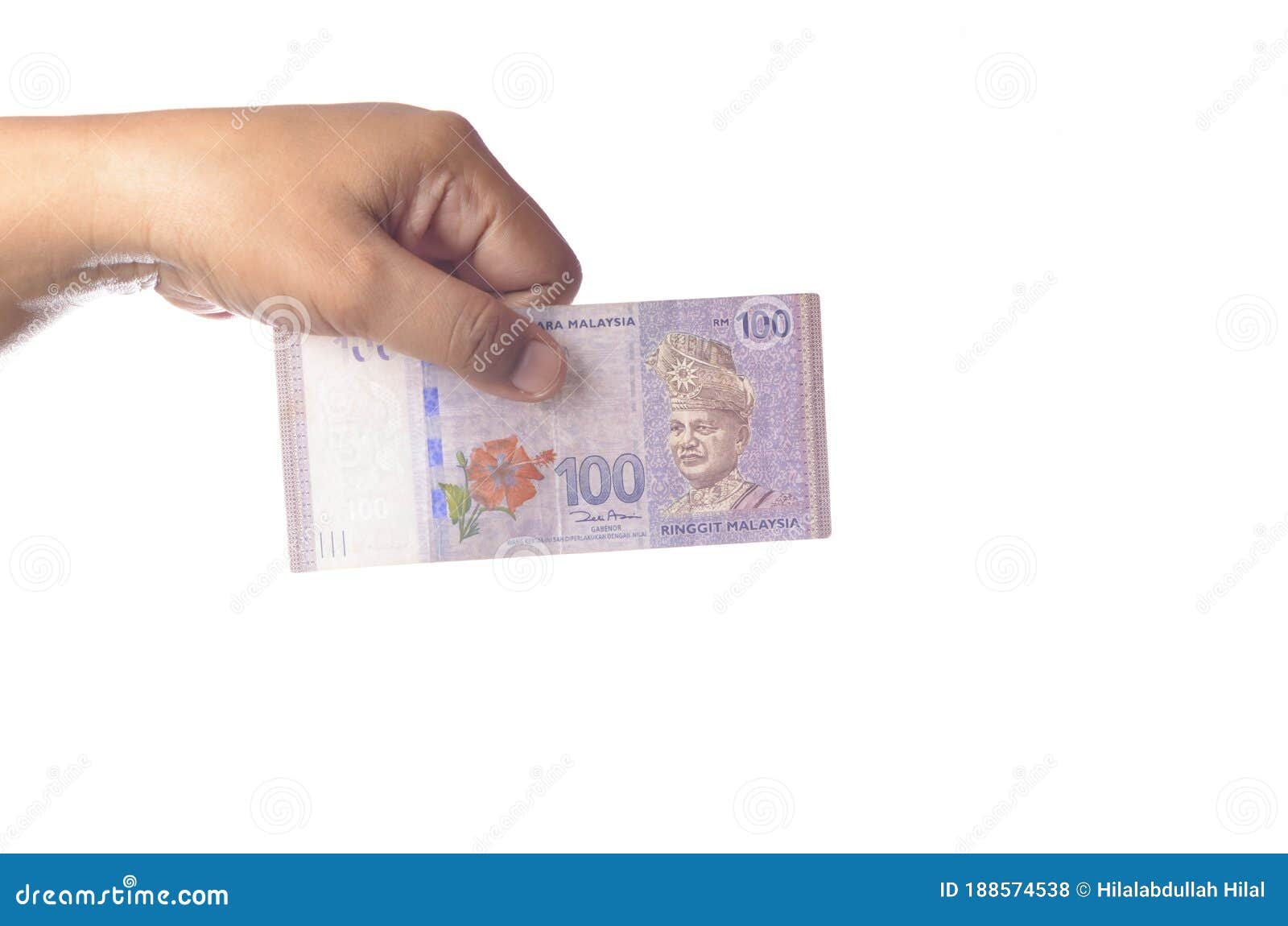 100 Ringgit Malaysia Banknote Stock Photo - Image of business, bank ...