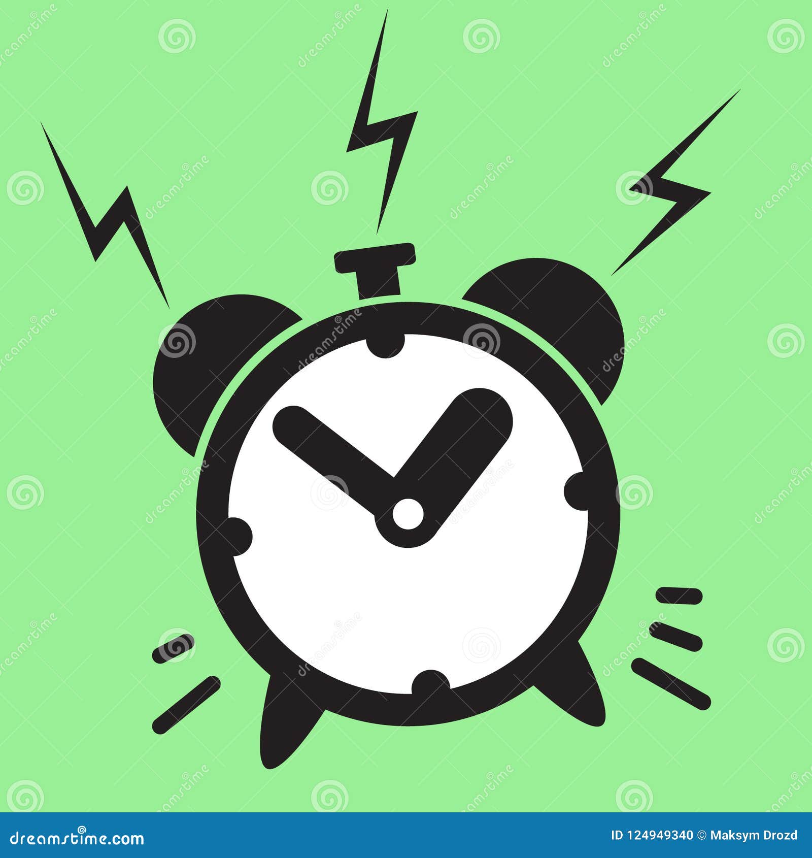 Ringing Alarm Clock Icon Vector Illustration Stock Illustration ... Ringing Alarm Clock Icon Vector Illustration Stock Illustration ...