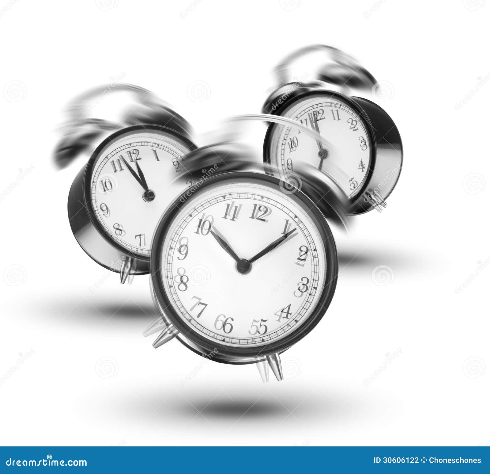 Ringing alarm clocks stock photo. Image of reminder, office - 30606122