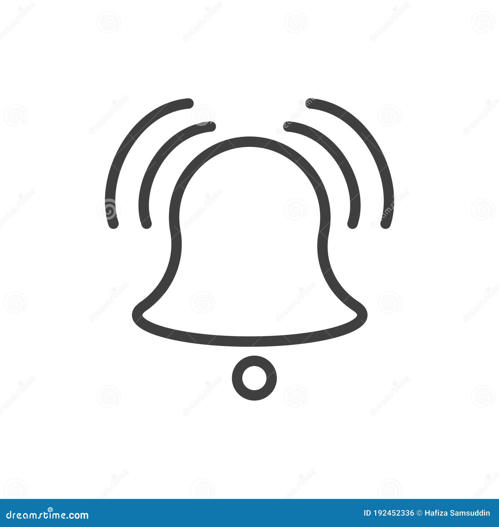 Ringing Alarm Vector Illustration Icon. Vector Illustration Decorative ...