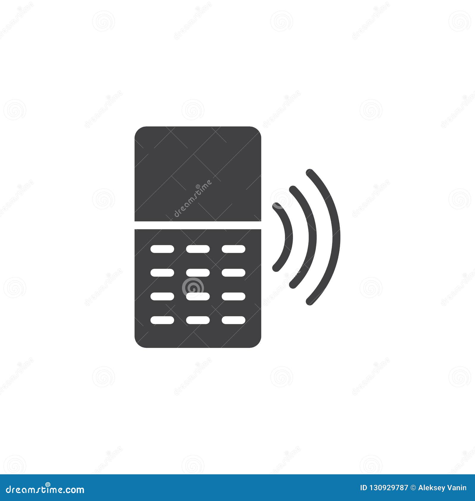 Ringing Cell Phone Vector Icon Stock Vector - Illustration of filled ...