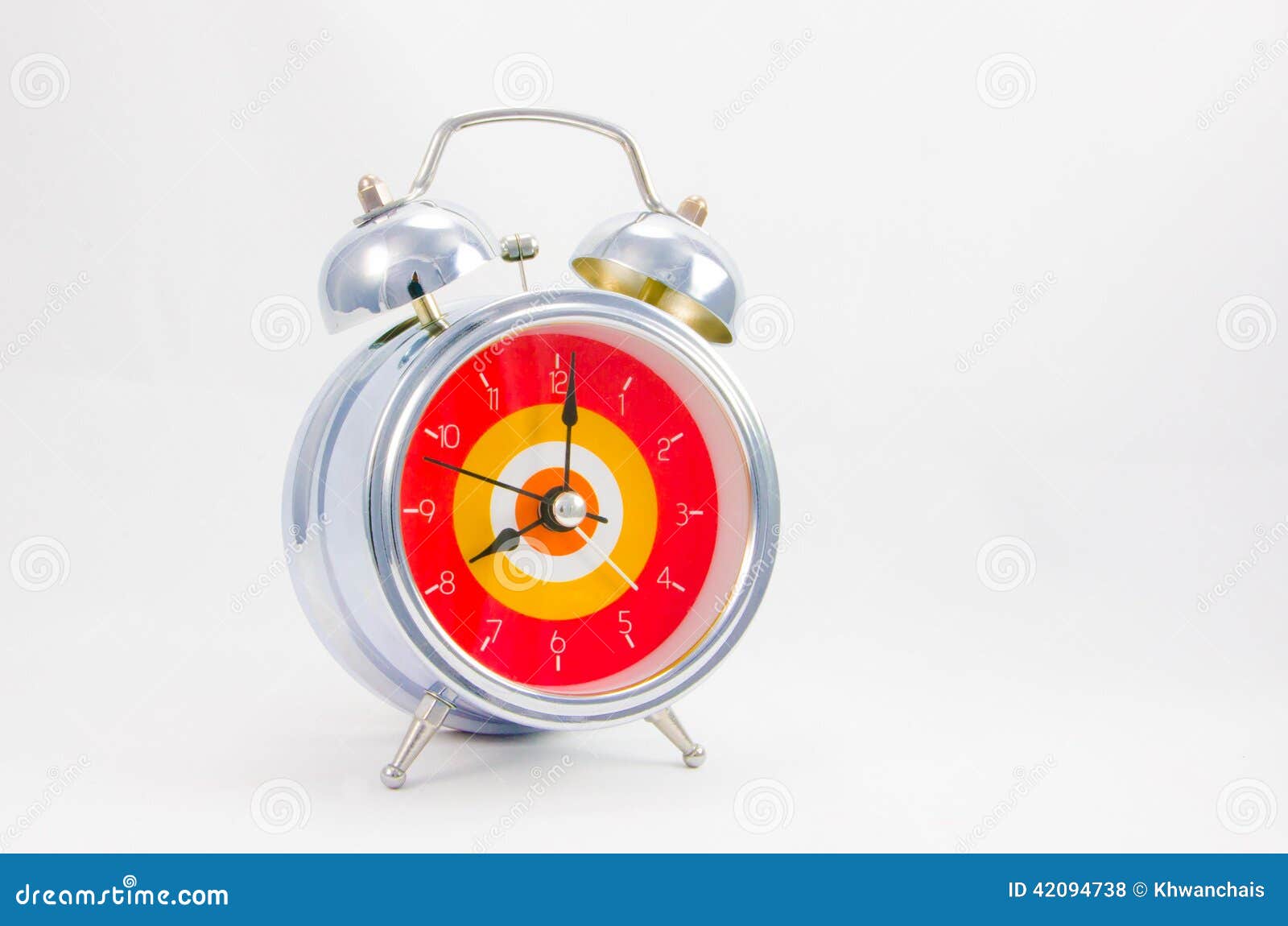 Ringing Classical Alarm Clock Isolated Stock Photo - Image of isolated ...