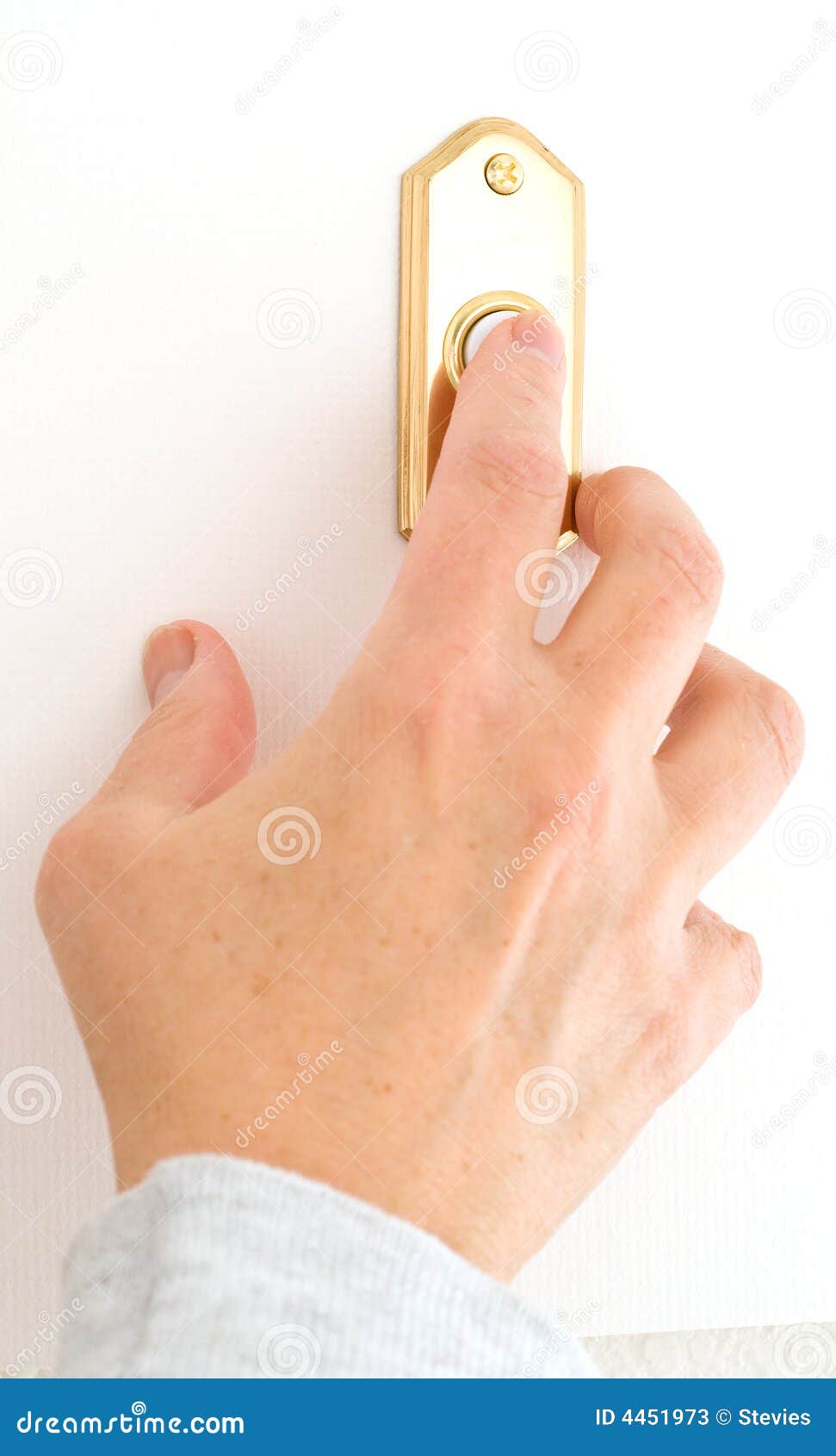 Doorbell Or Buzzer On Mounted On Wall Stock Photography | CartoonDealer ...