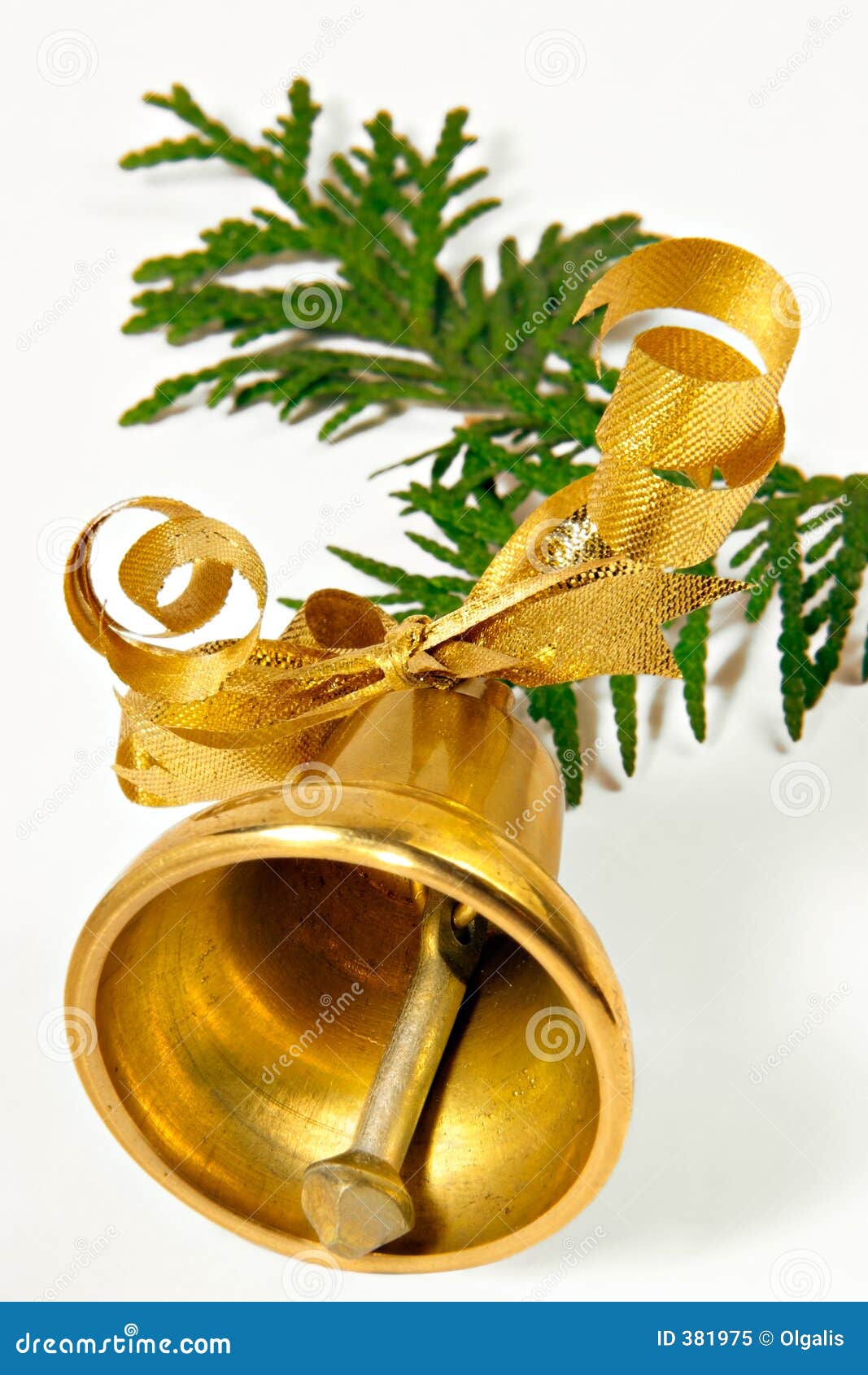 Ringing handbell stock image. Image of celebrate, ribbons - 381975