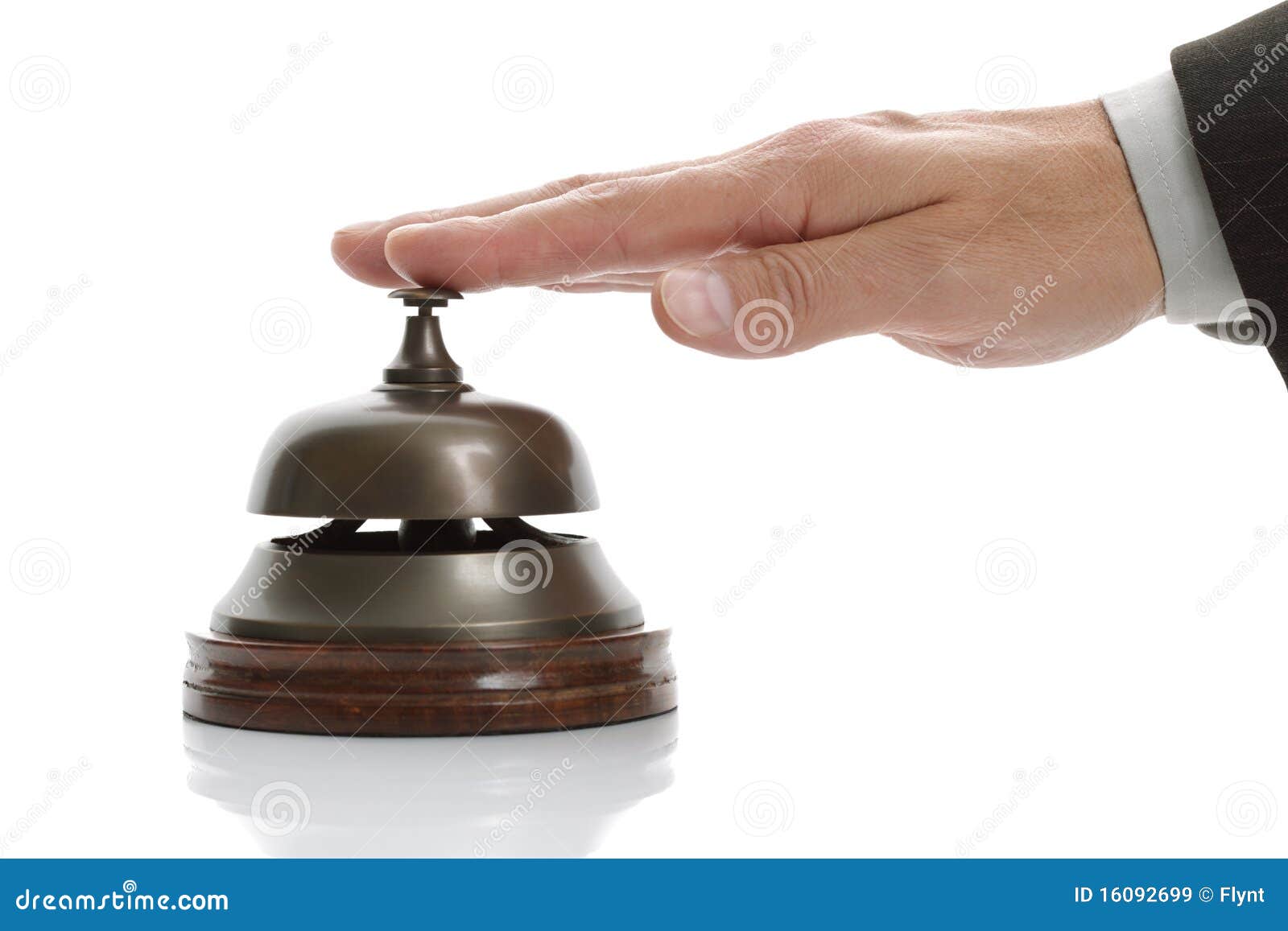 Ringing Hotel Reception Bell Stock Image - Image of concepts, concierge ...