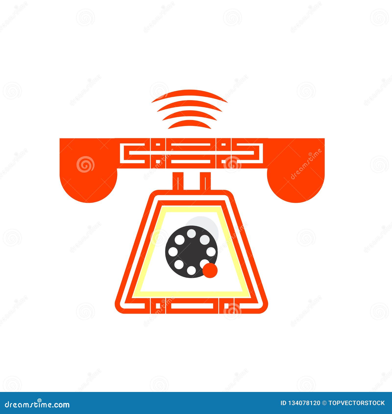 Ringing Icon Vector Sign and Symbol Isolated on White Background ...