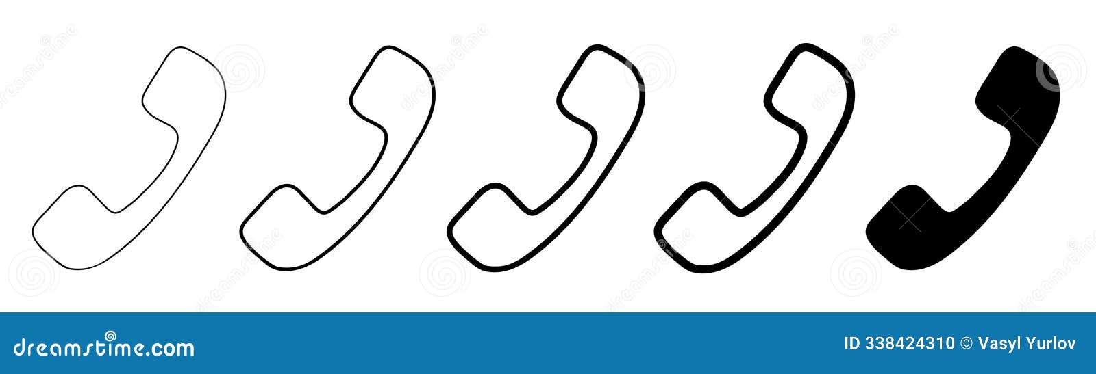 Ringing Phone Icon. Handset with Waves, Icon, Symbol. Vector ...