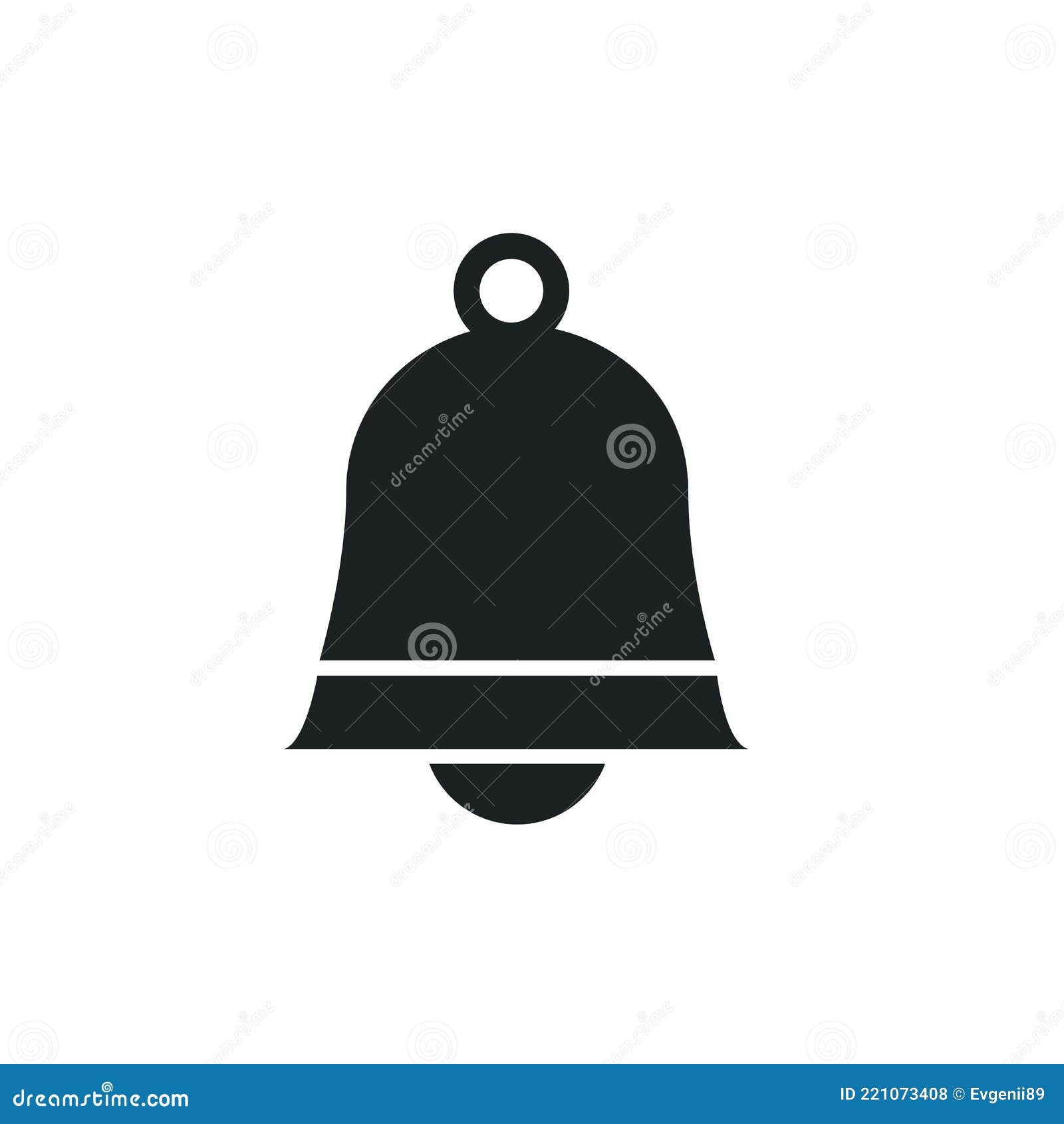 Ringing Sign, Bell Icon on White Background Stock Vector - Illustration ...