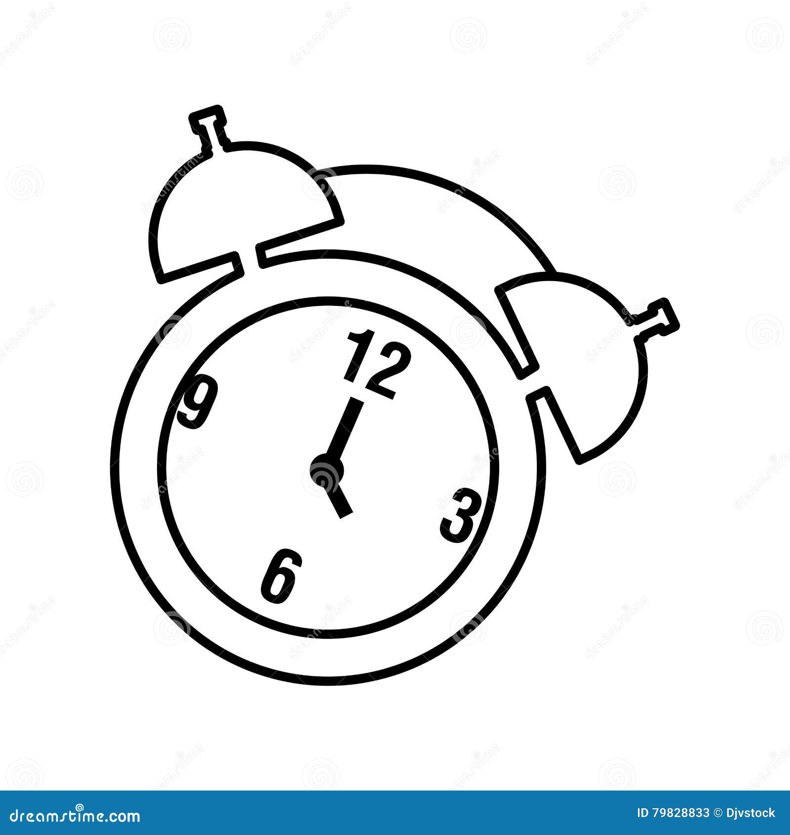 Ringklocka isolerad symbol vektor illustrationer. Illustration av ...