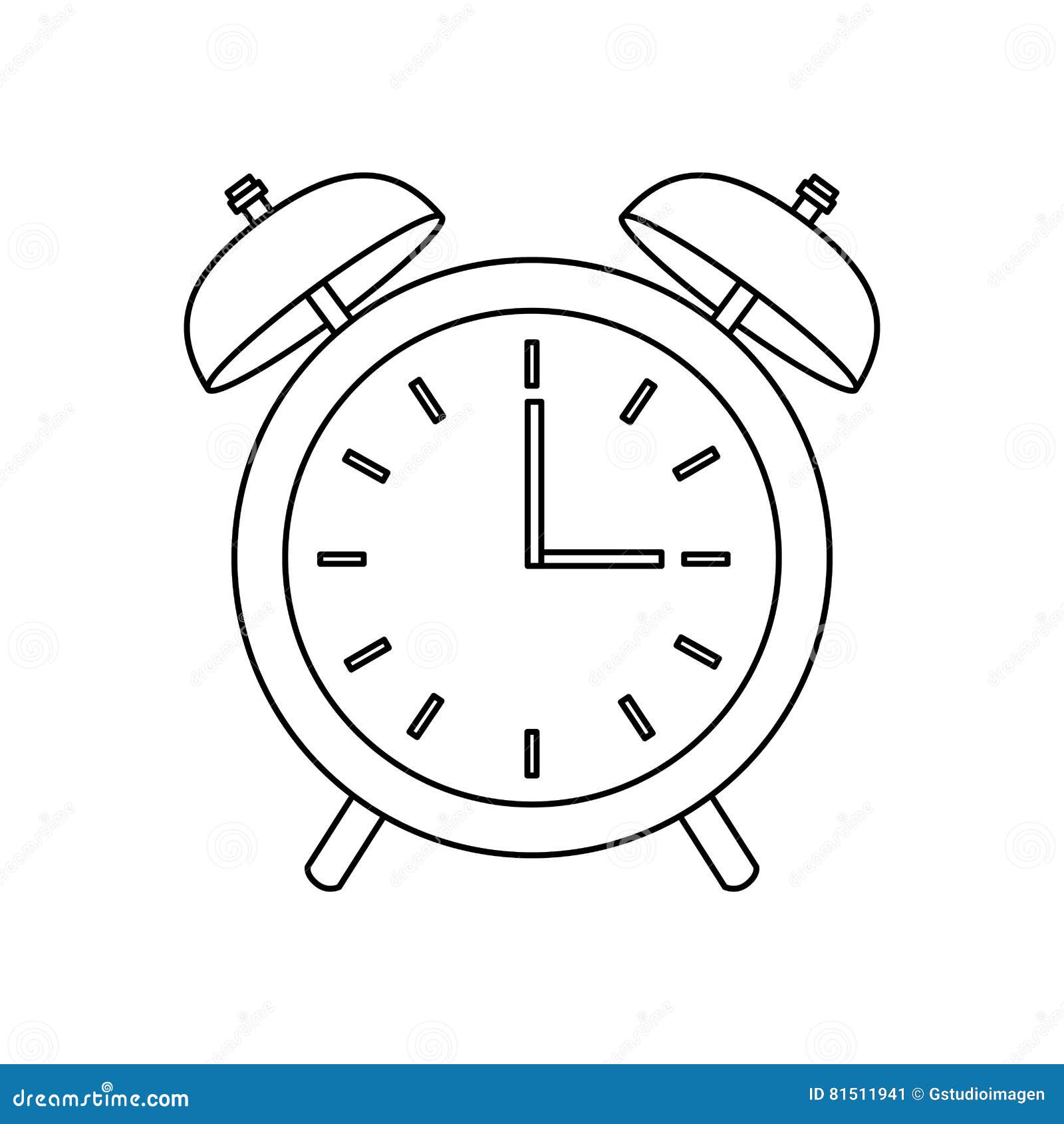 Ringklocka isolerad symbol vektor illustrationer. Illustration av ...