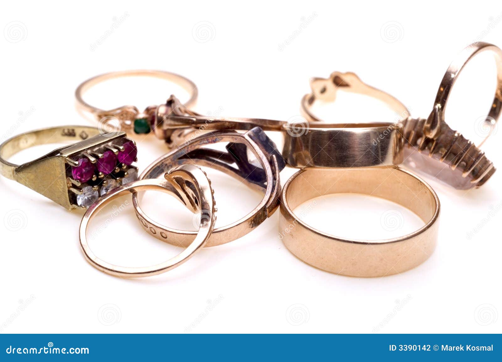 Rings close-up stock photo. Image of precious, gleaming - 3390142