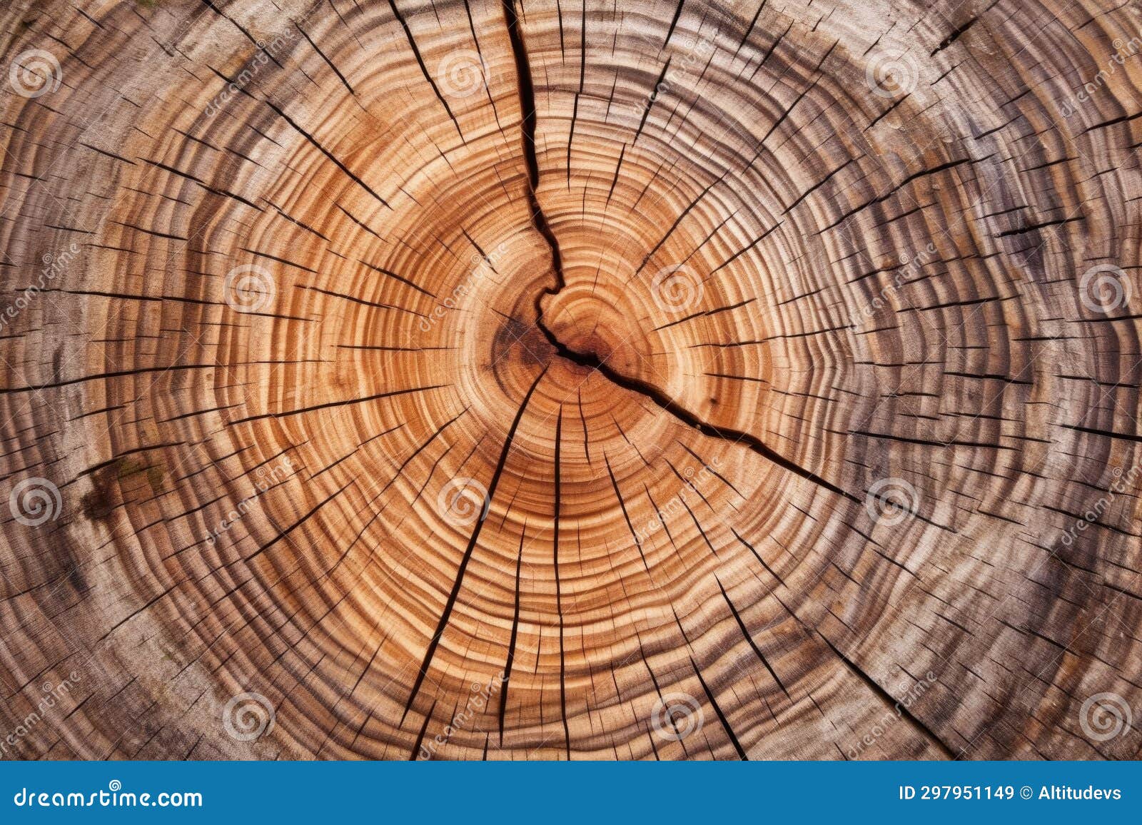 Rings in a cut tree bark stock image. Image of science - 297951149