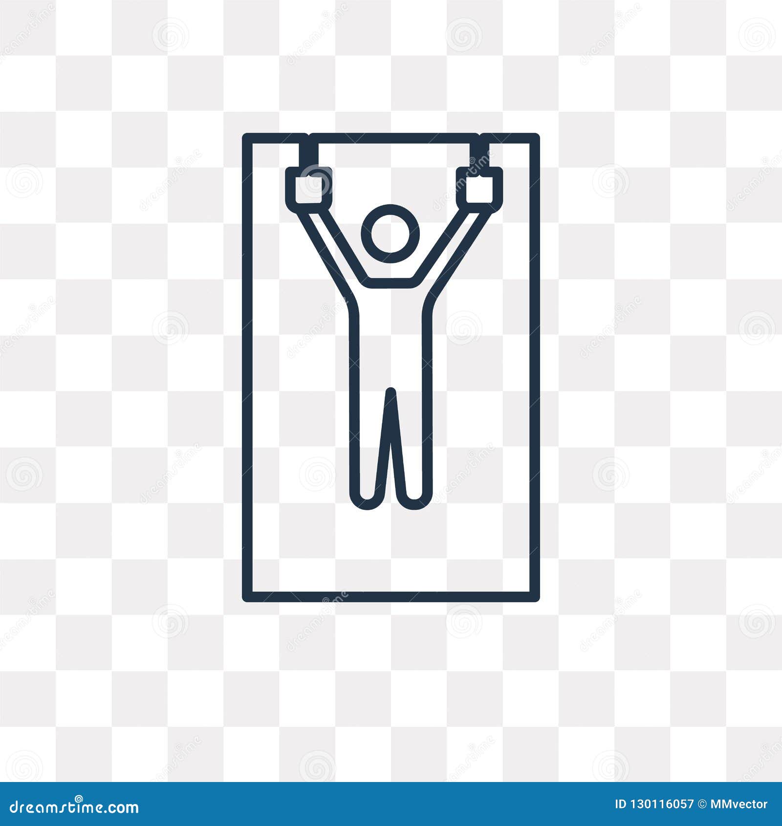 Rings Exercises Vector Icon Isolated on Transparent Background, Stock ...