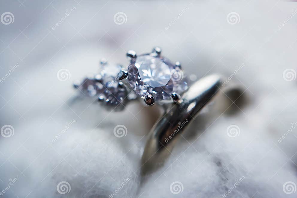 The Rings on the Flower of Cotton Stock Photo - Image of decoration ...