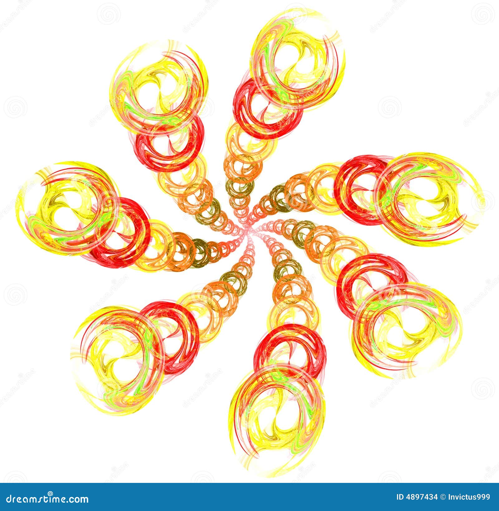 Rings forming spiral stock illustration. Illustration of design - 4897434