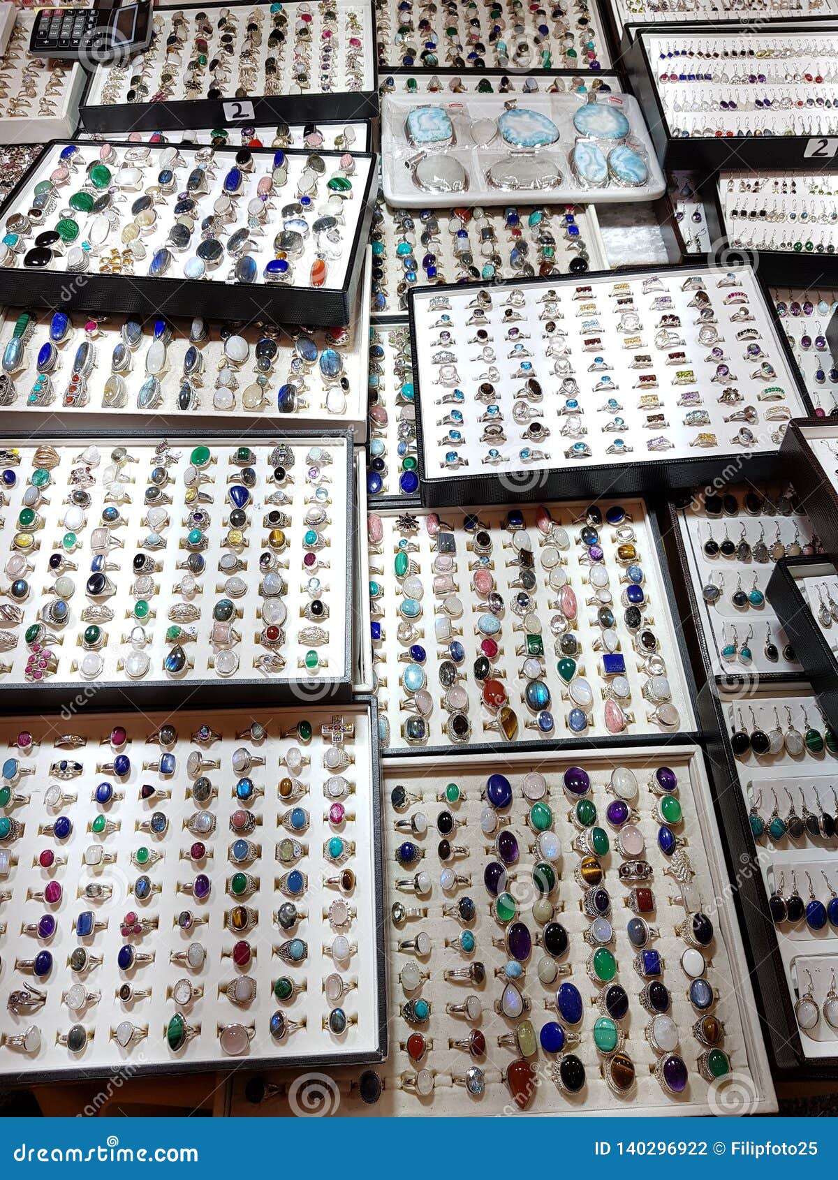 Rings with gems stock photo. Image of elegance, gift - 140296922