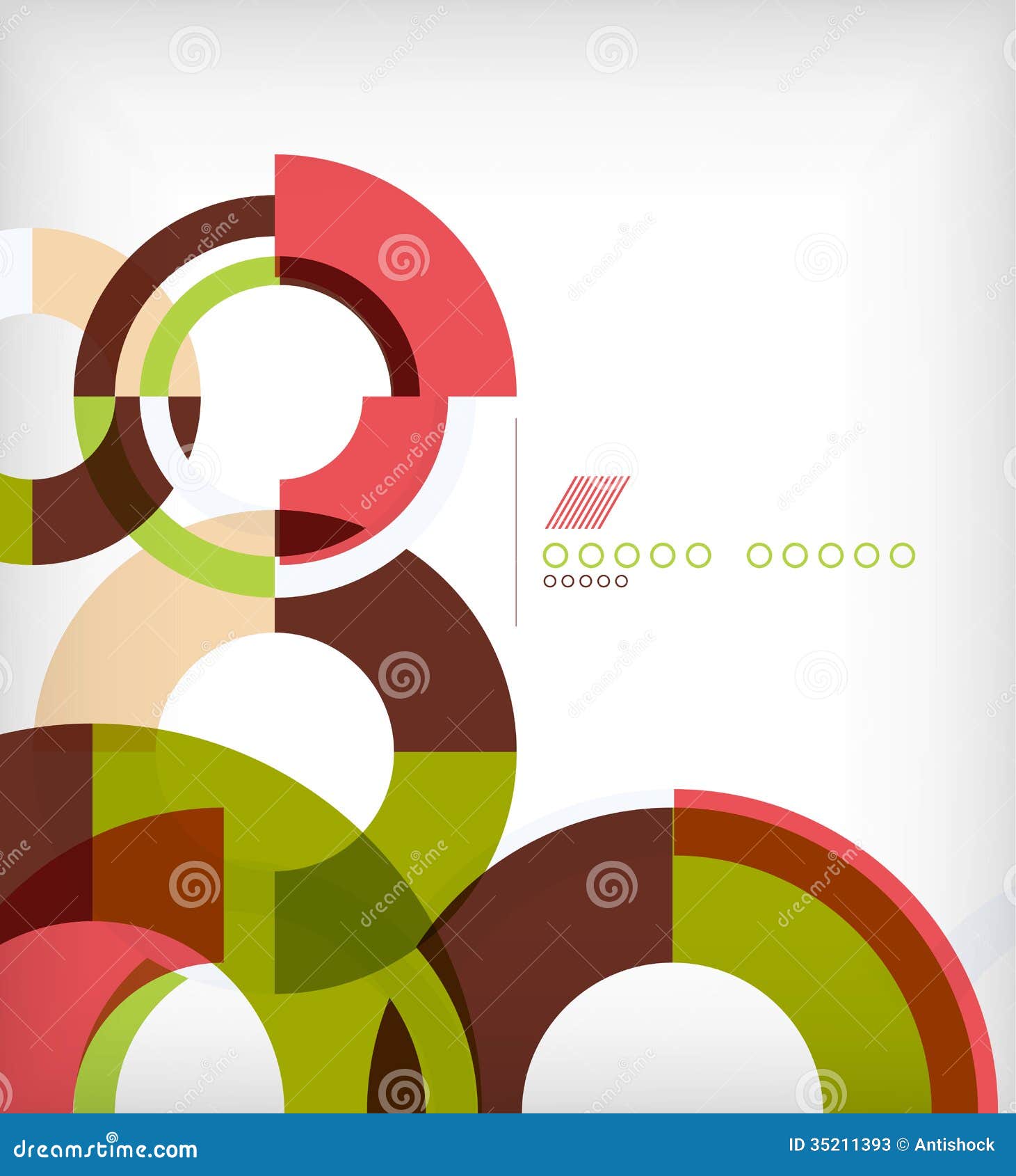 Rings Geometric Shapes Abstract Background Stock Vector - Illustration ...