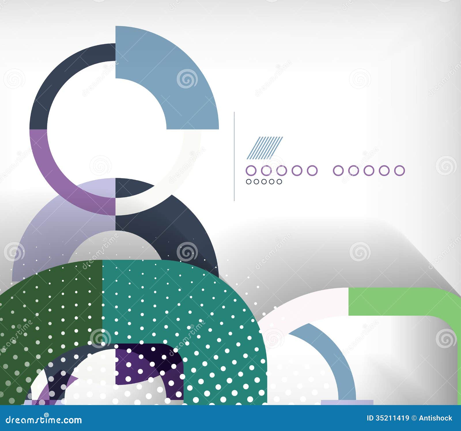 Rings Geometric Shapes Abstract Background Stock Vector - Illustration ...