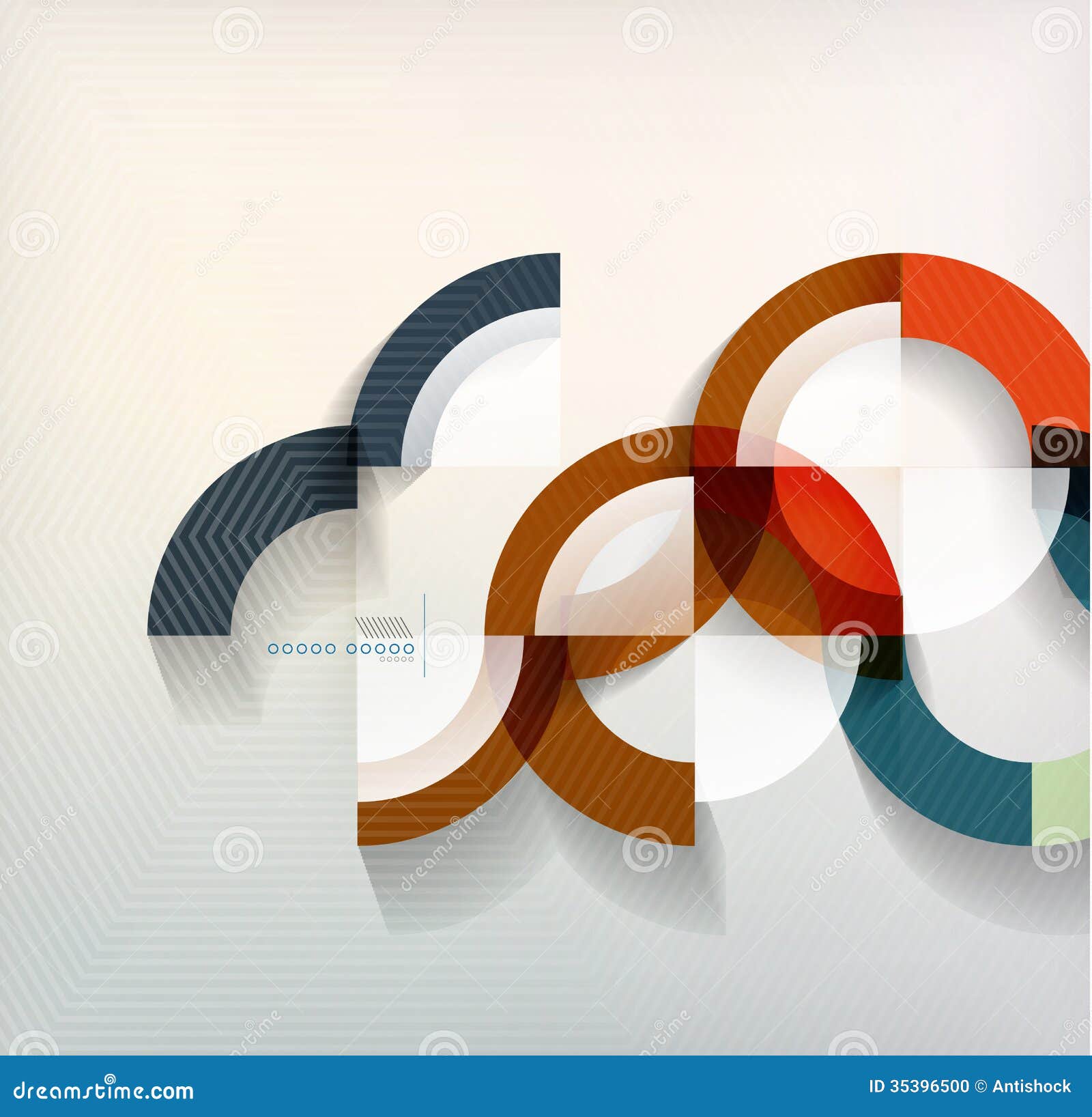 Rings Geometric Shapes Abstract Background Stock Vector - Illustration ...