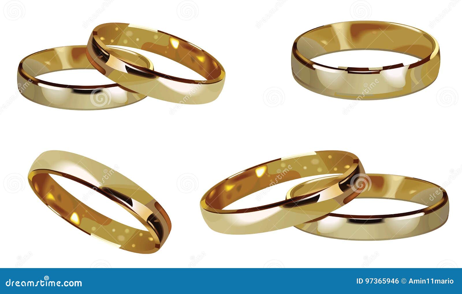 Rings gold ring stock illustration. Illustration of bridegroom - 97365946