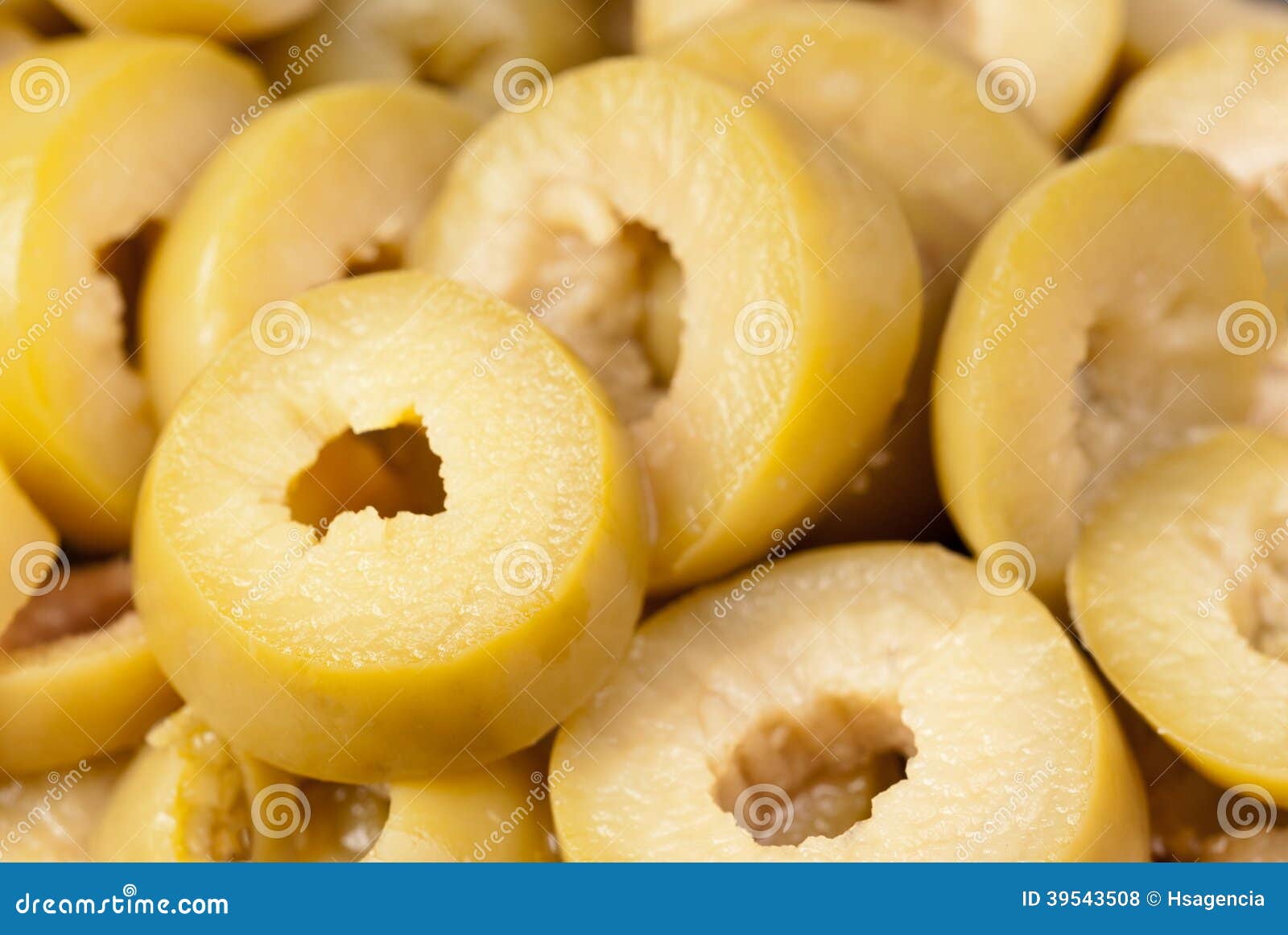 Rings green sliced olives stock photo. Image of round - 39543508