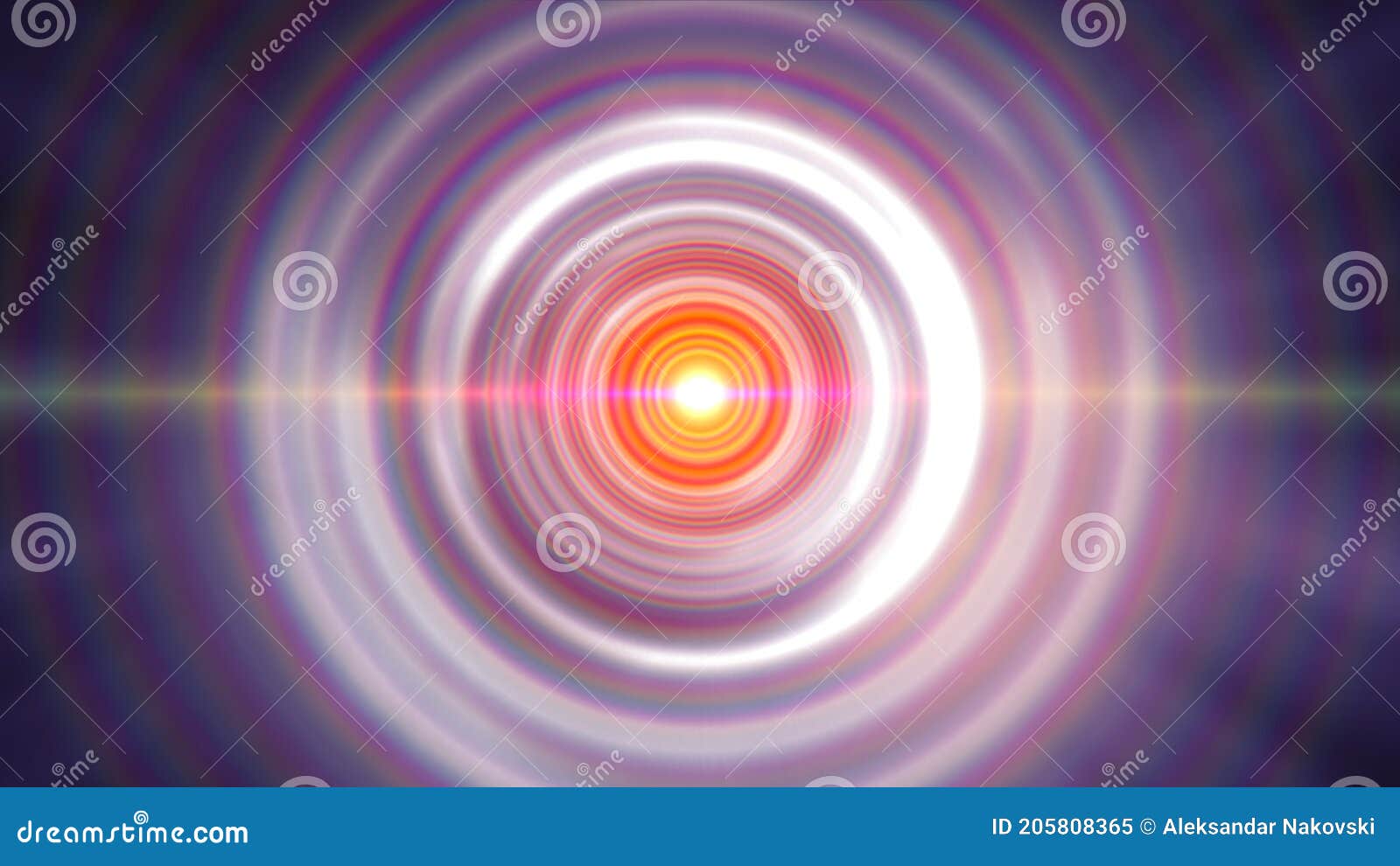 Rings Light Ray Orb Neon Ray Light Stock Image - Image of abstract ...