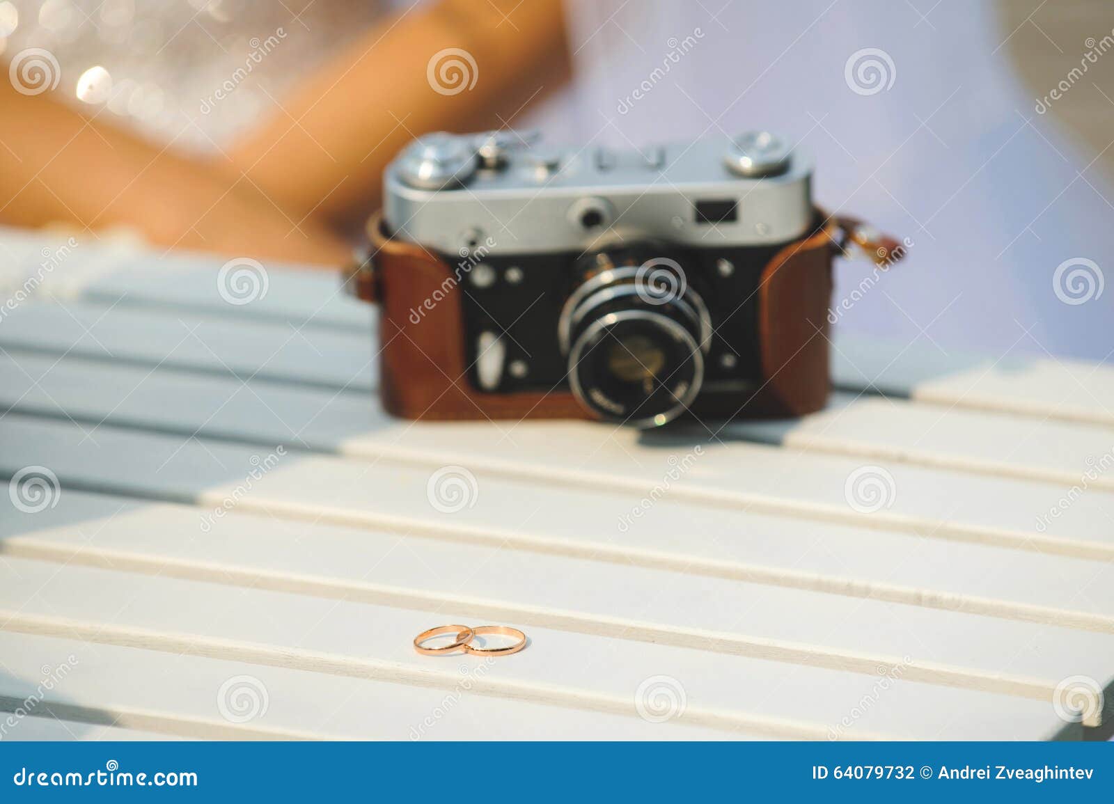 Rings and Old Camera stock photo. Image of focus, camera - 64079732