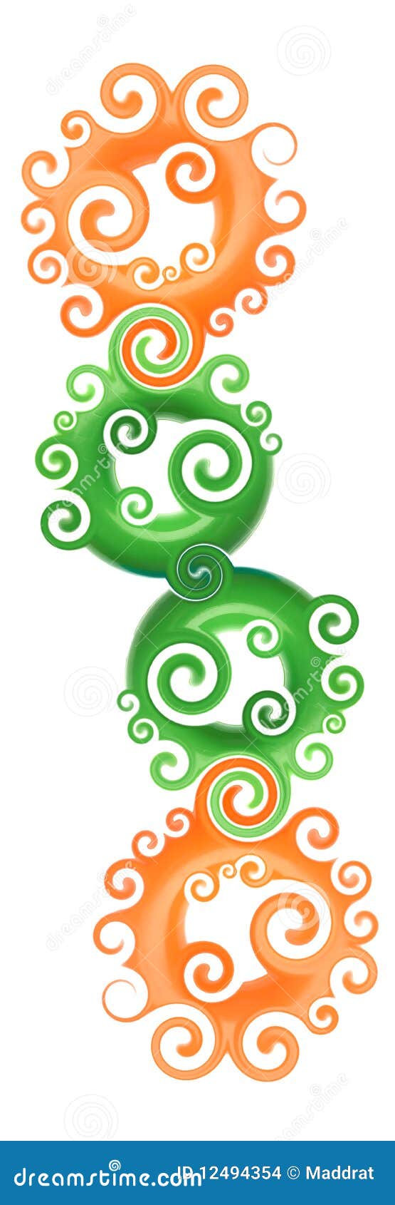 Rings ornament stock illustration. Illustration of ring - 12494354