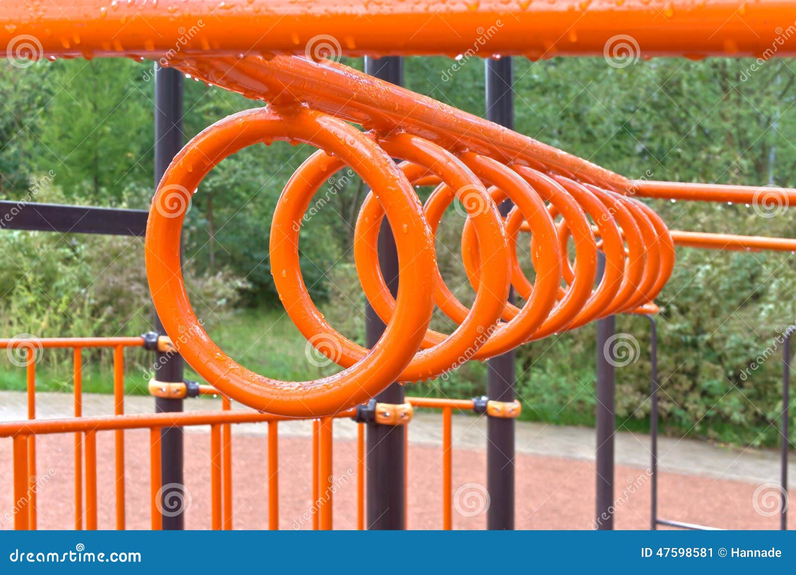 Rings for playground stock image. Image of game, training - 47598581