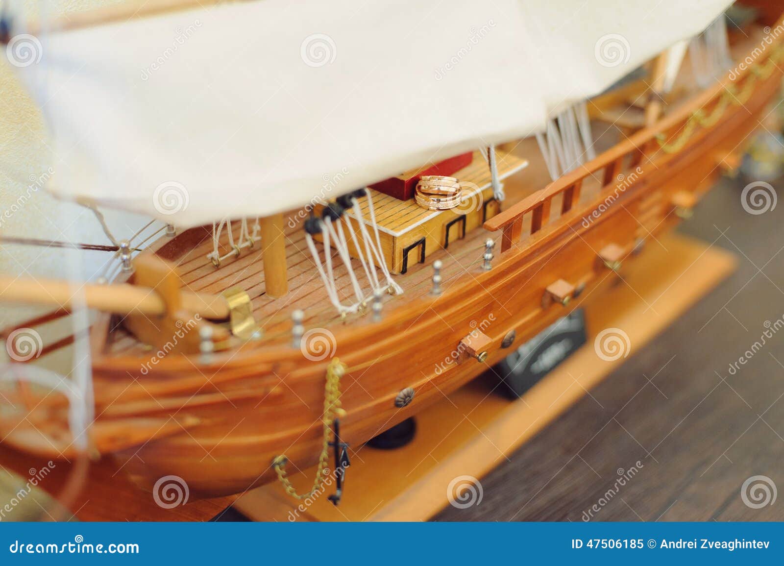 Rings on Ship Model stock image. Image of family, married - 47506185