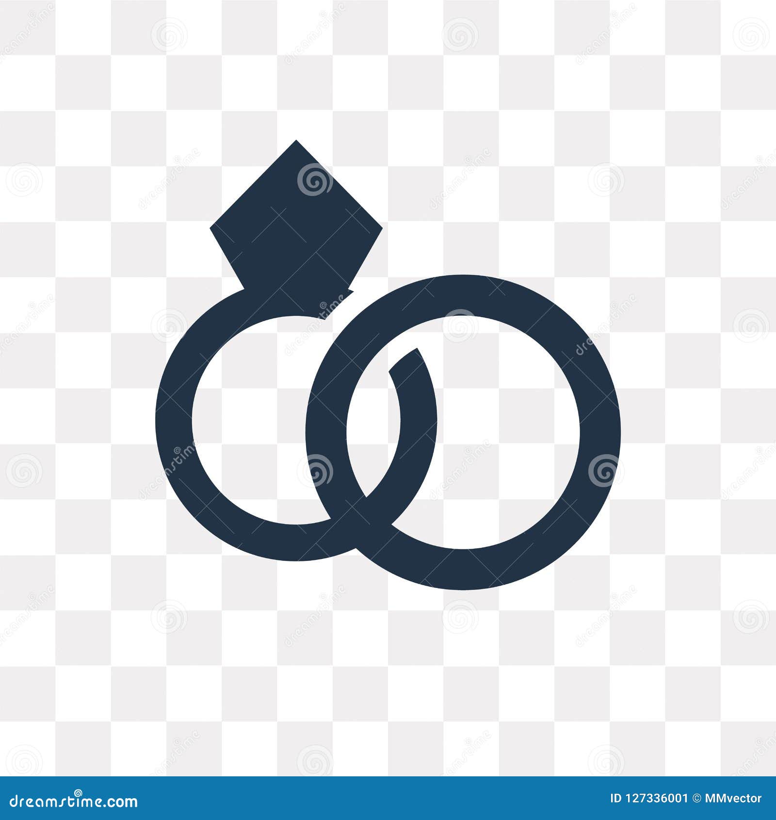 Rings Vector Icon Isolated on Transparent Background, Rings Tra Stock ...