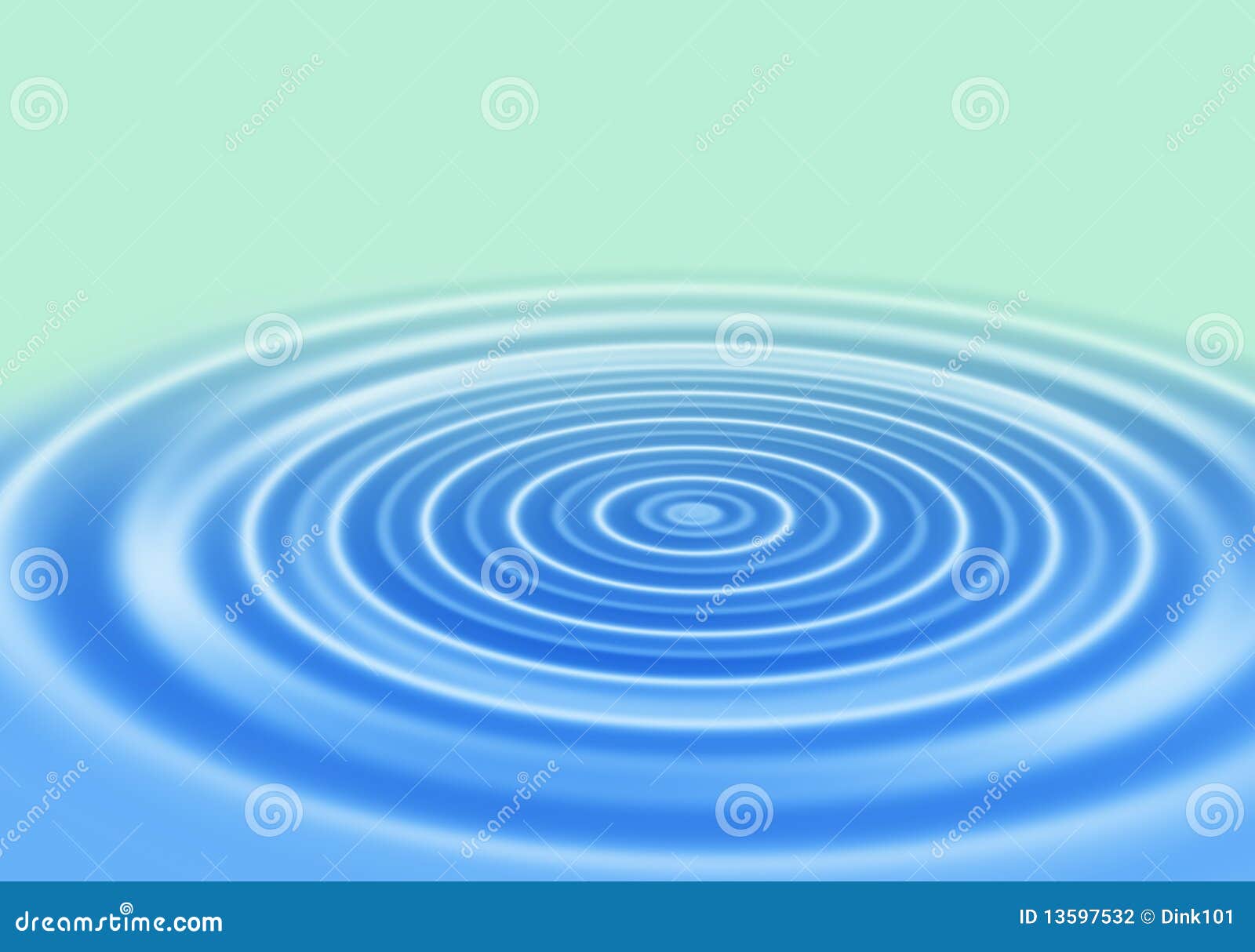 Rings of a water ripple stock illustration. Illustration of raindrop ...