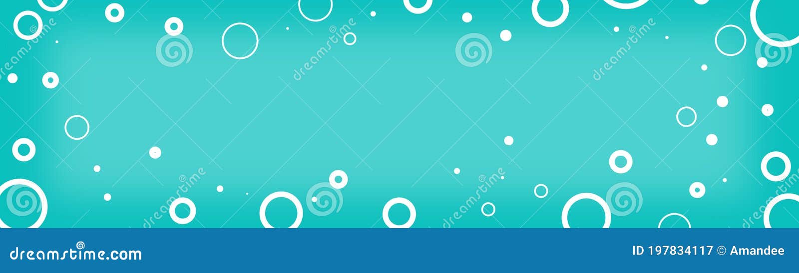 Rings Of White On Bright Blue Background In Border Design Element ...