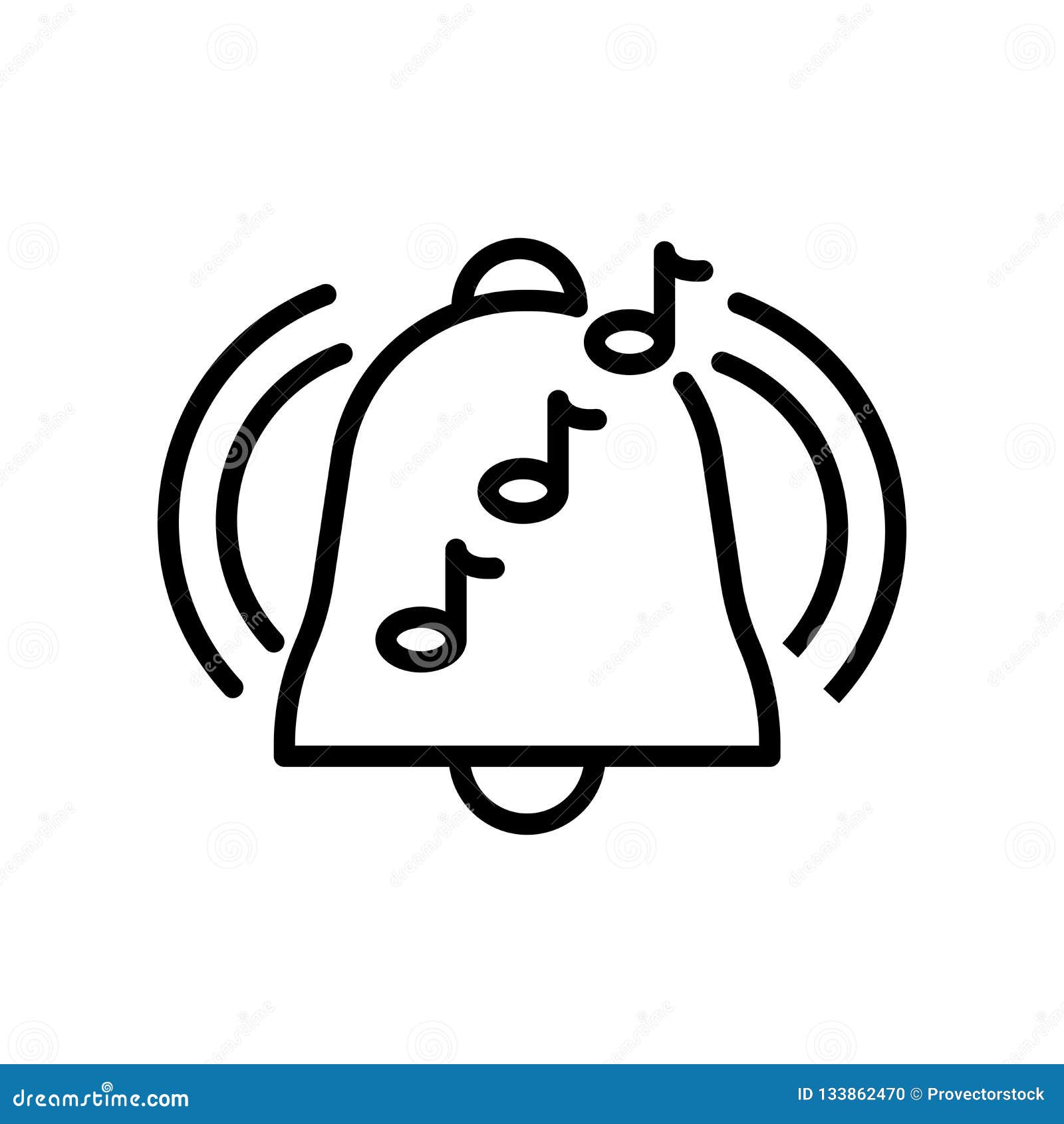 Ringtone Icon Isolated on White Background Stock Vector - Illustration ...