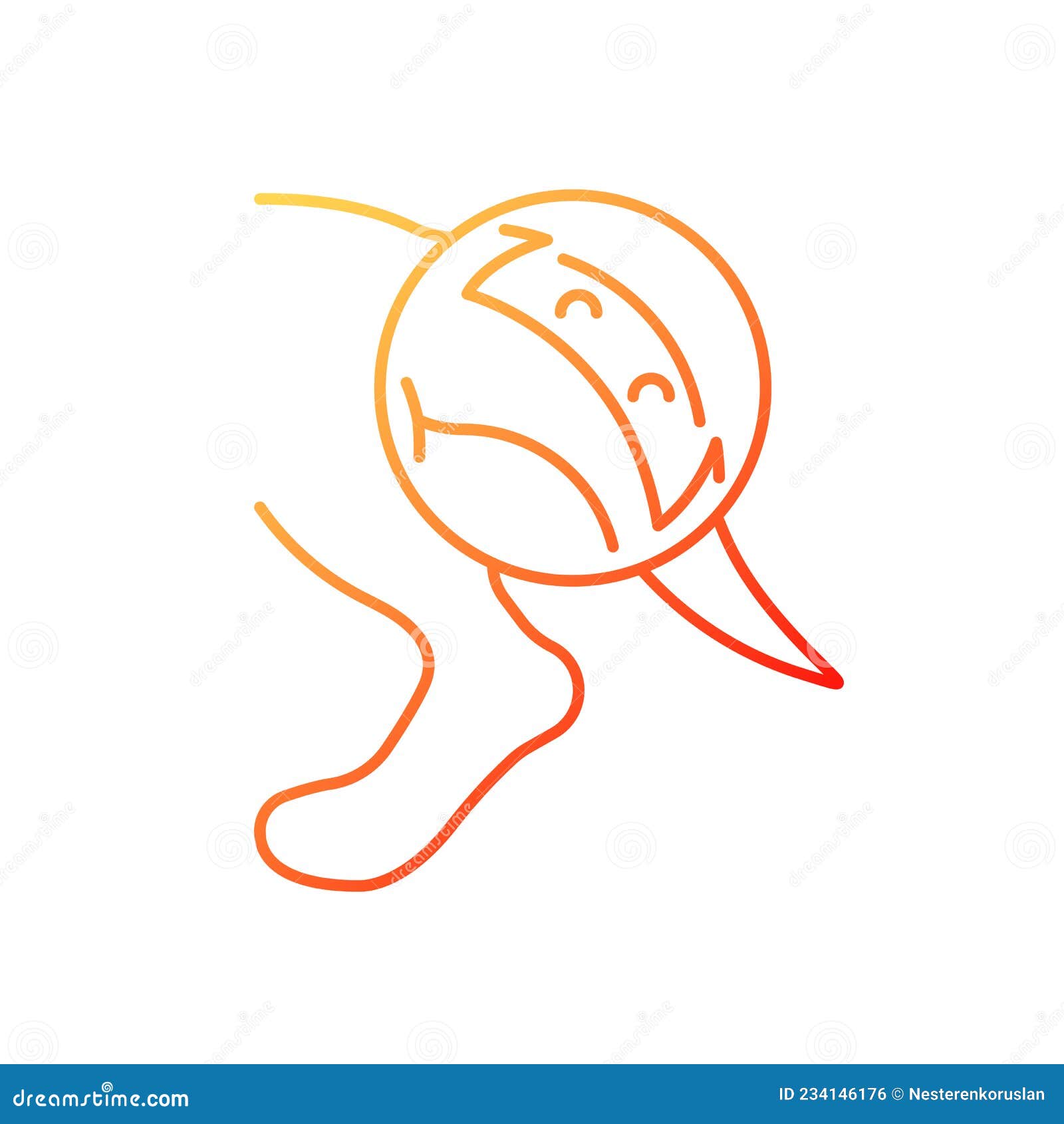 Ringworm Gradient Linear Vector Icon Stock Vector - Illustration of ...