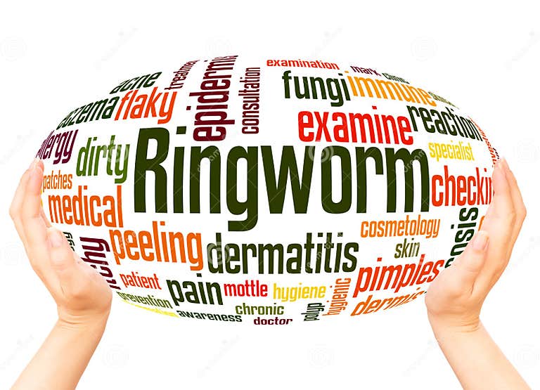Ringworm Word Cloud Hand Sphere Concept Stock Illustration ...