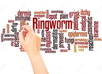 Ringworm Word Cloud Hand Writing Concept Stock Illustration ...