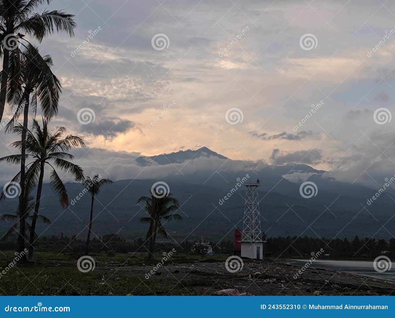 Rinjani view from kayangan stock photo. Image of lombok - 243552310
